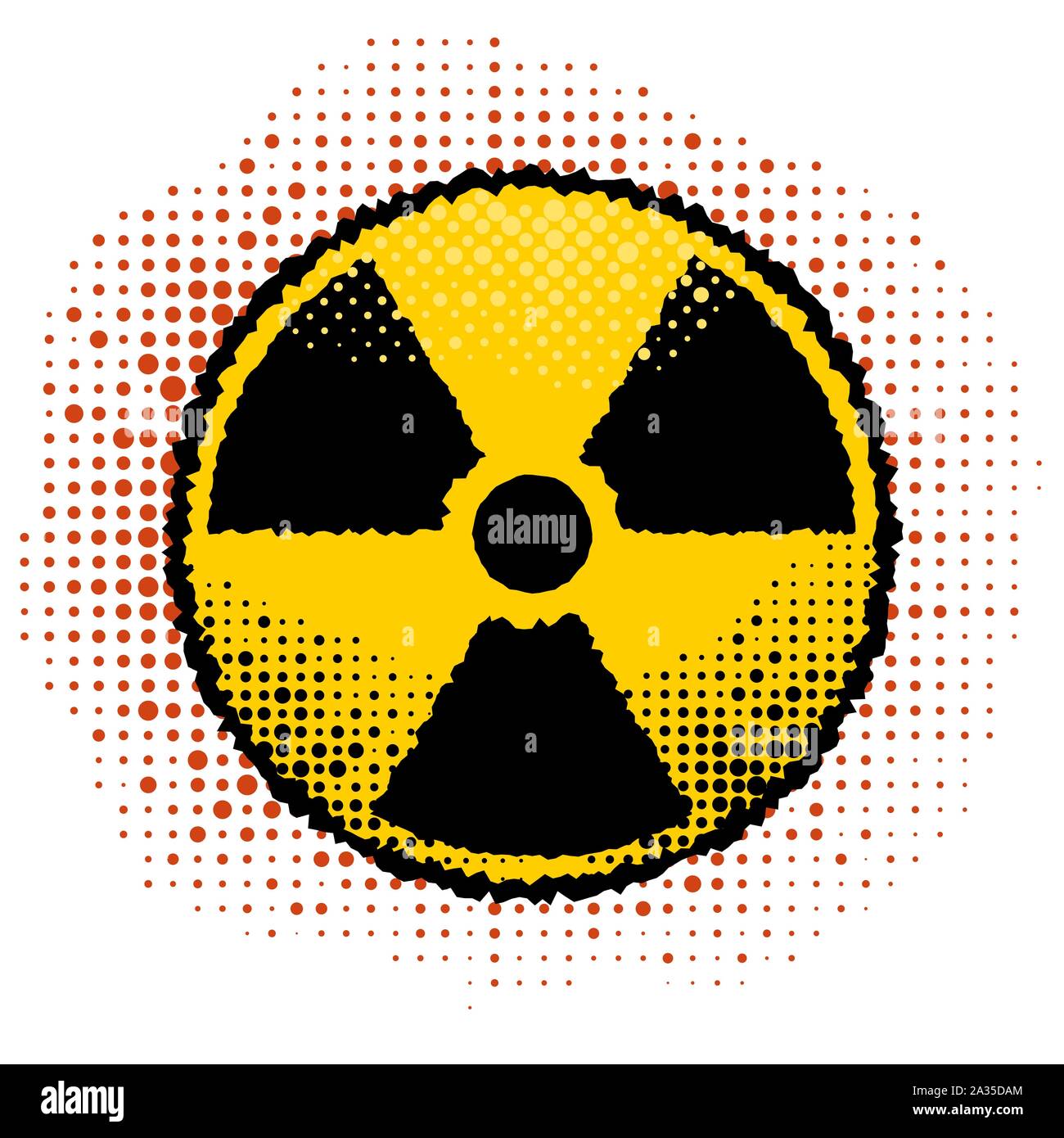 Ionizing Radiation Sign. Radioactive Contamination Symbol. Warning ...