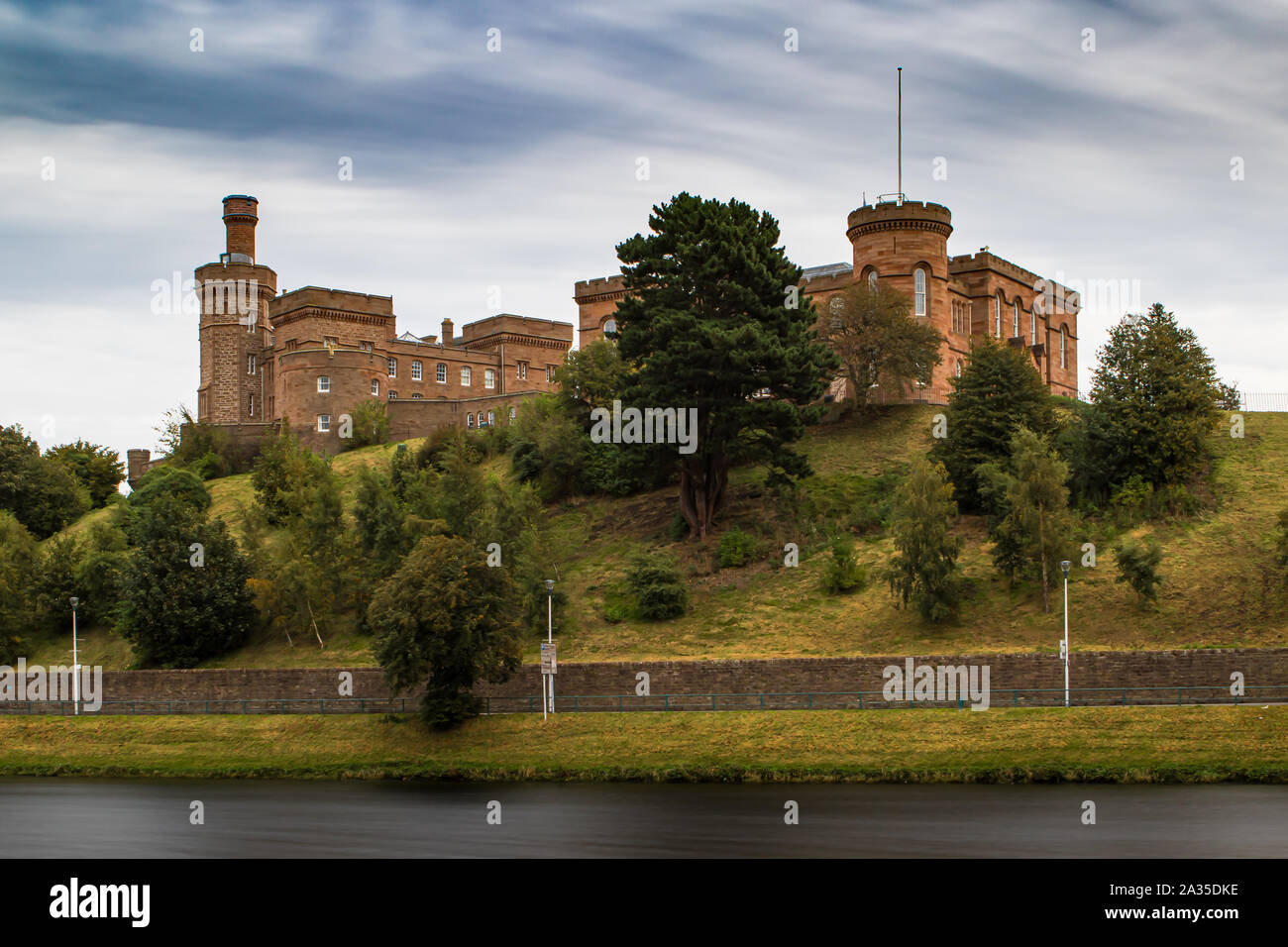 Inverness Castle as seen from across the River Ness, Inverness ...