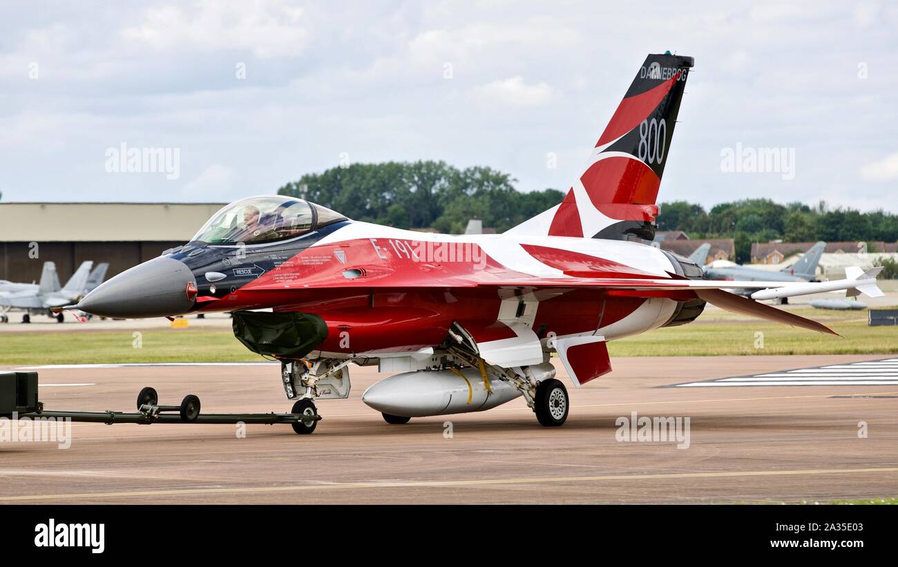 Royal Danish Air Force F16 Fighting Falcon at the 2019 Royal ...