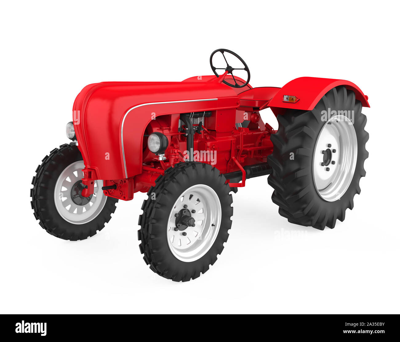Agriculture Tractor Isolated Stock Photo - Alamy