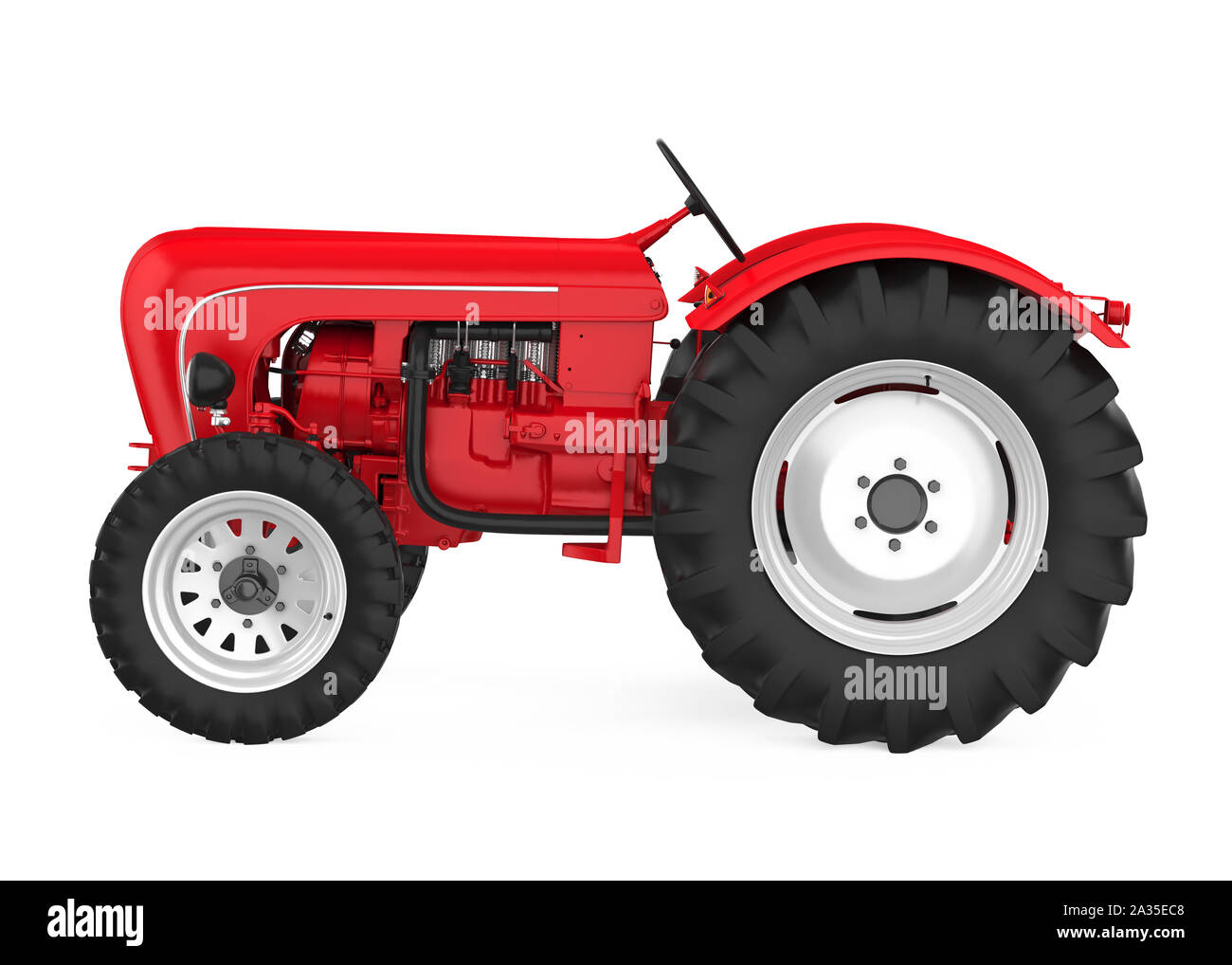 Agriculture Tractor Isolated Stock Photo - Alamy