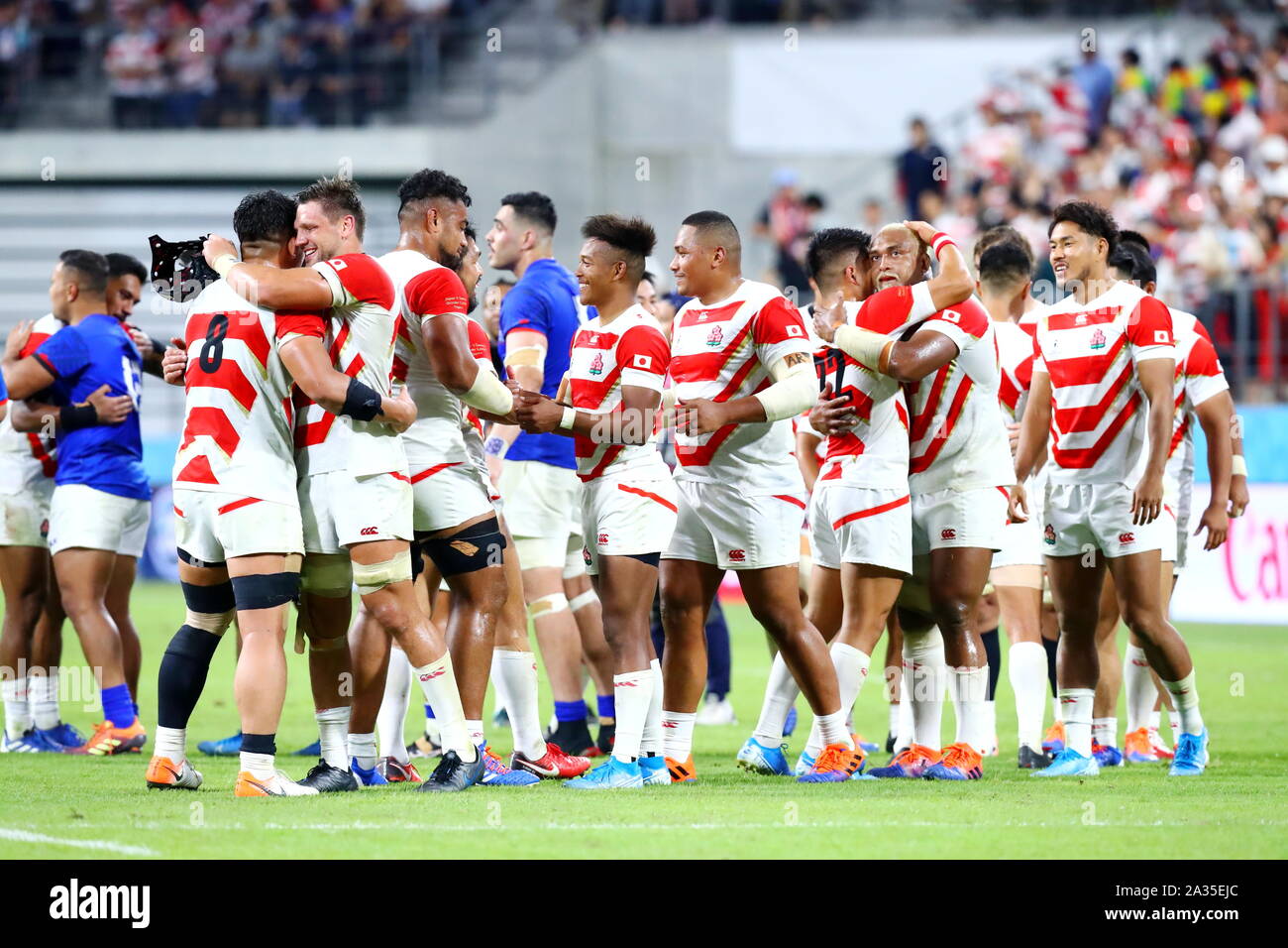 Toyota stadium, Aichi, Japan. 5th Oct, 2019. Japan team group (JPN ...