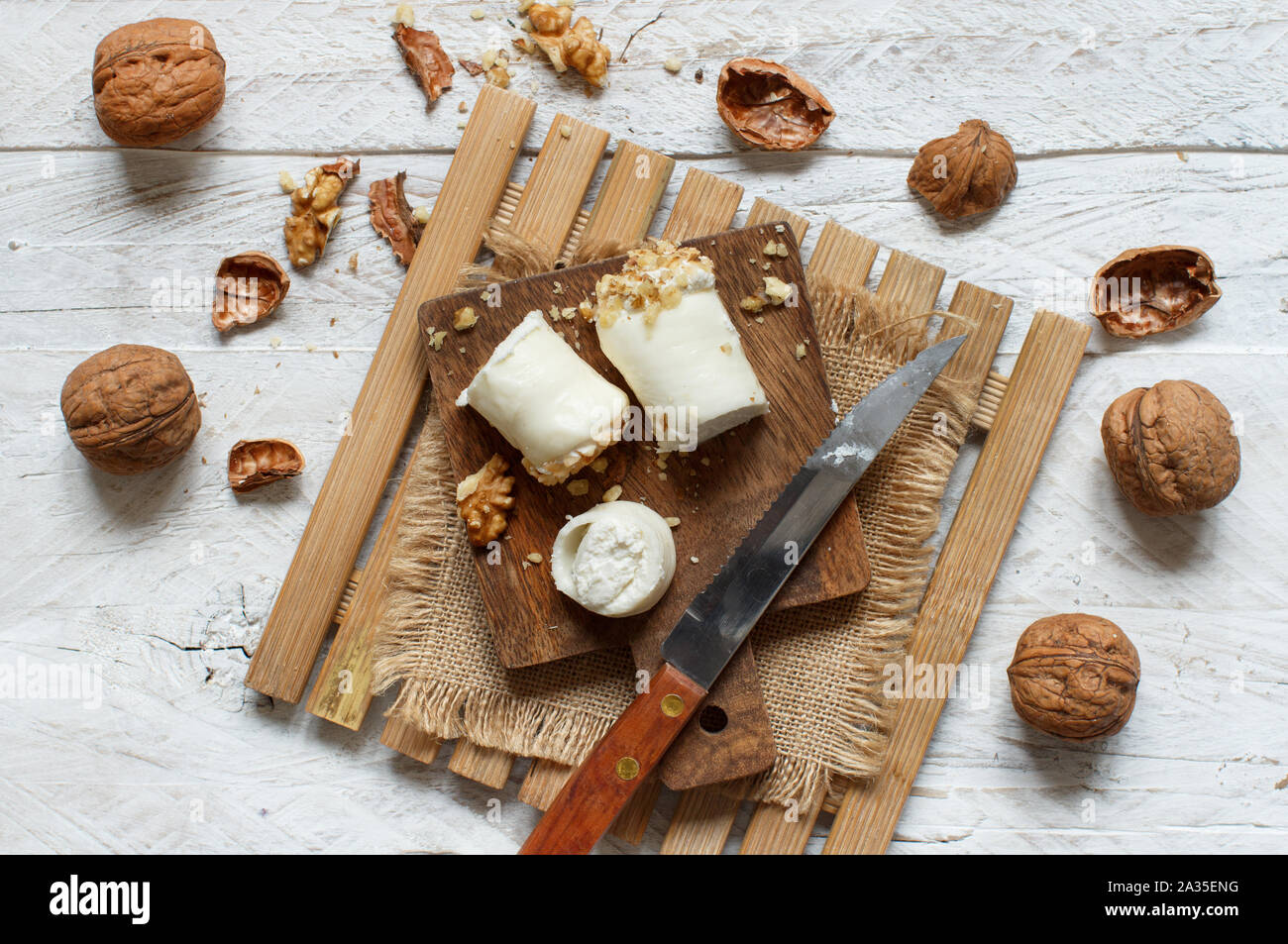 Italian mozzarella sticks stuffed with ricotta and walnuts Stock Photo ...