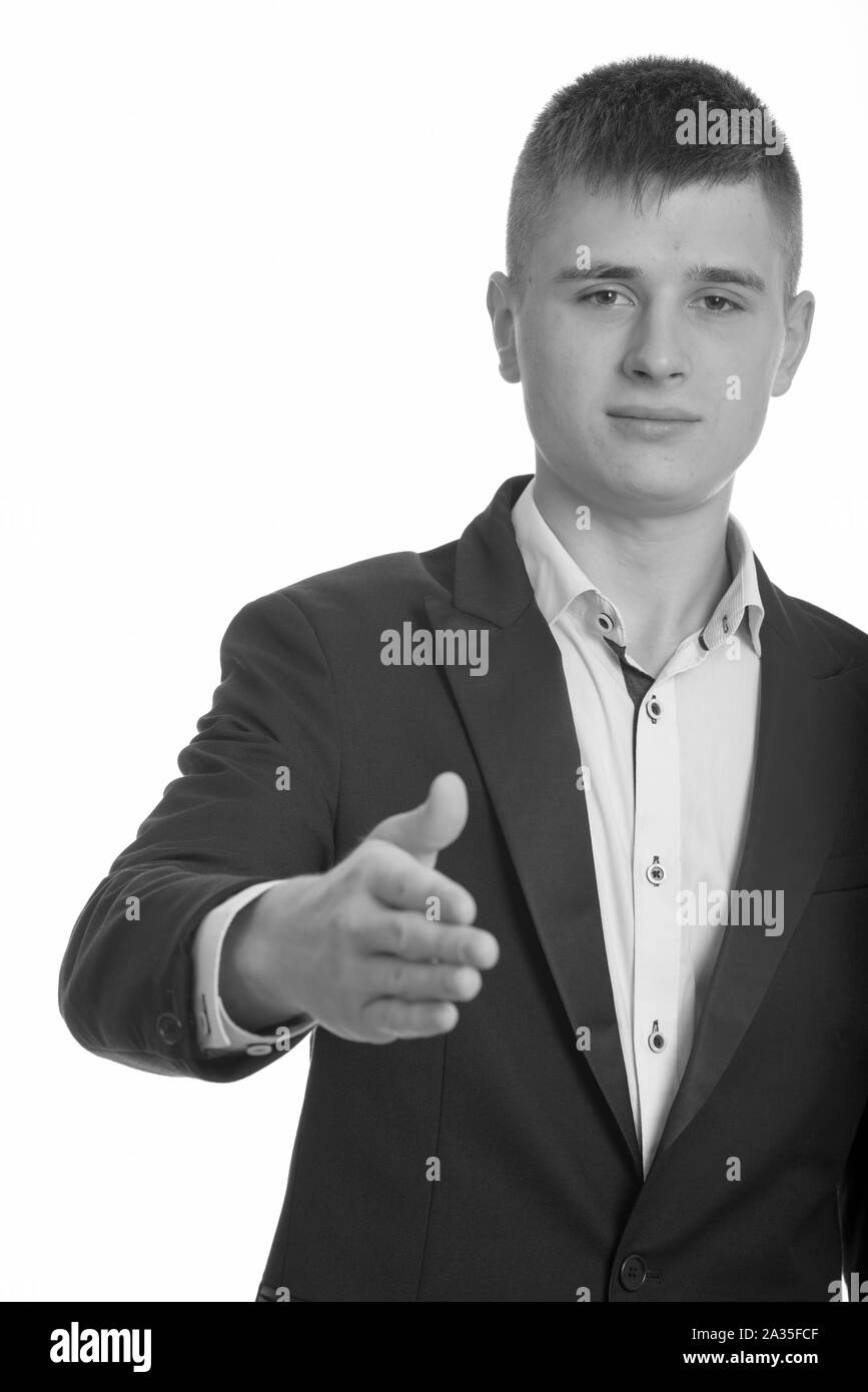 Handshake one Black and White Stock Photos & Images - Alamy