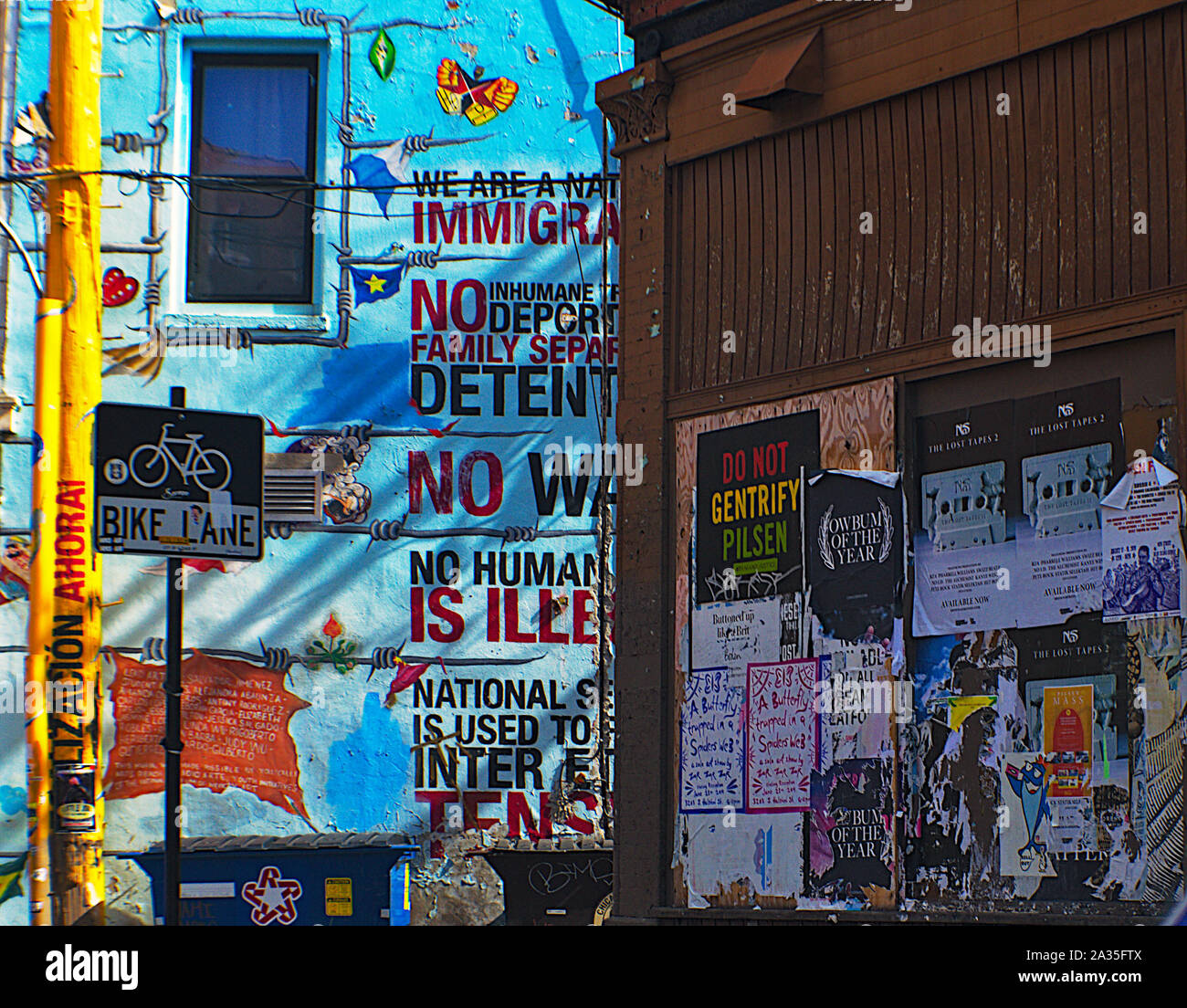 Glued advertisements hi-res stock photography and images - Alamy