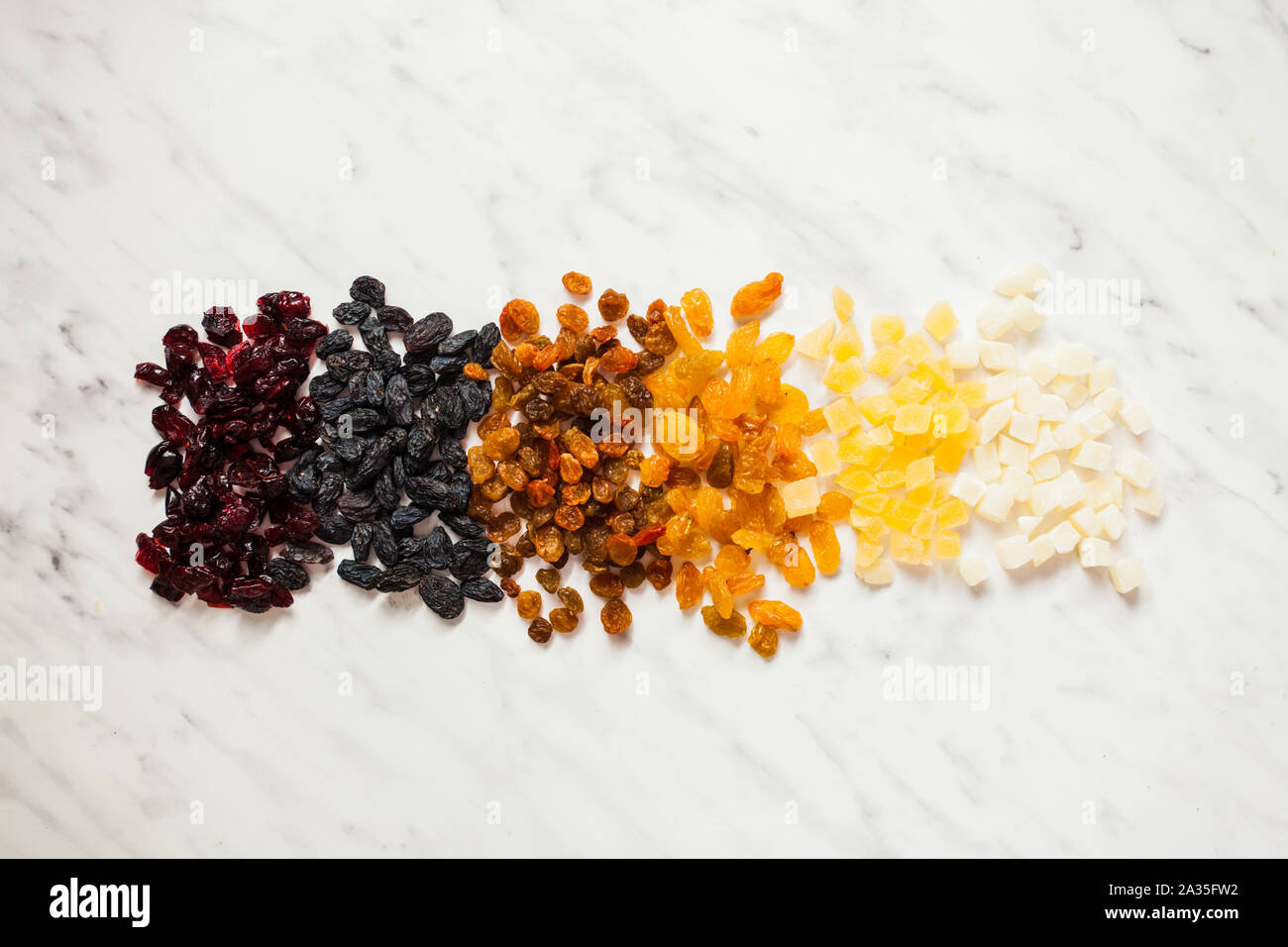 Set of fried fruits scattered on the table Stock Photo - Alamy
