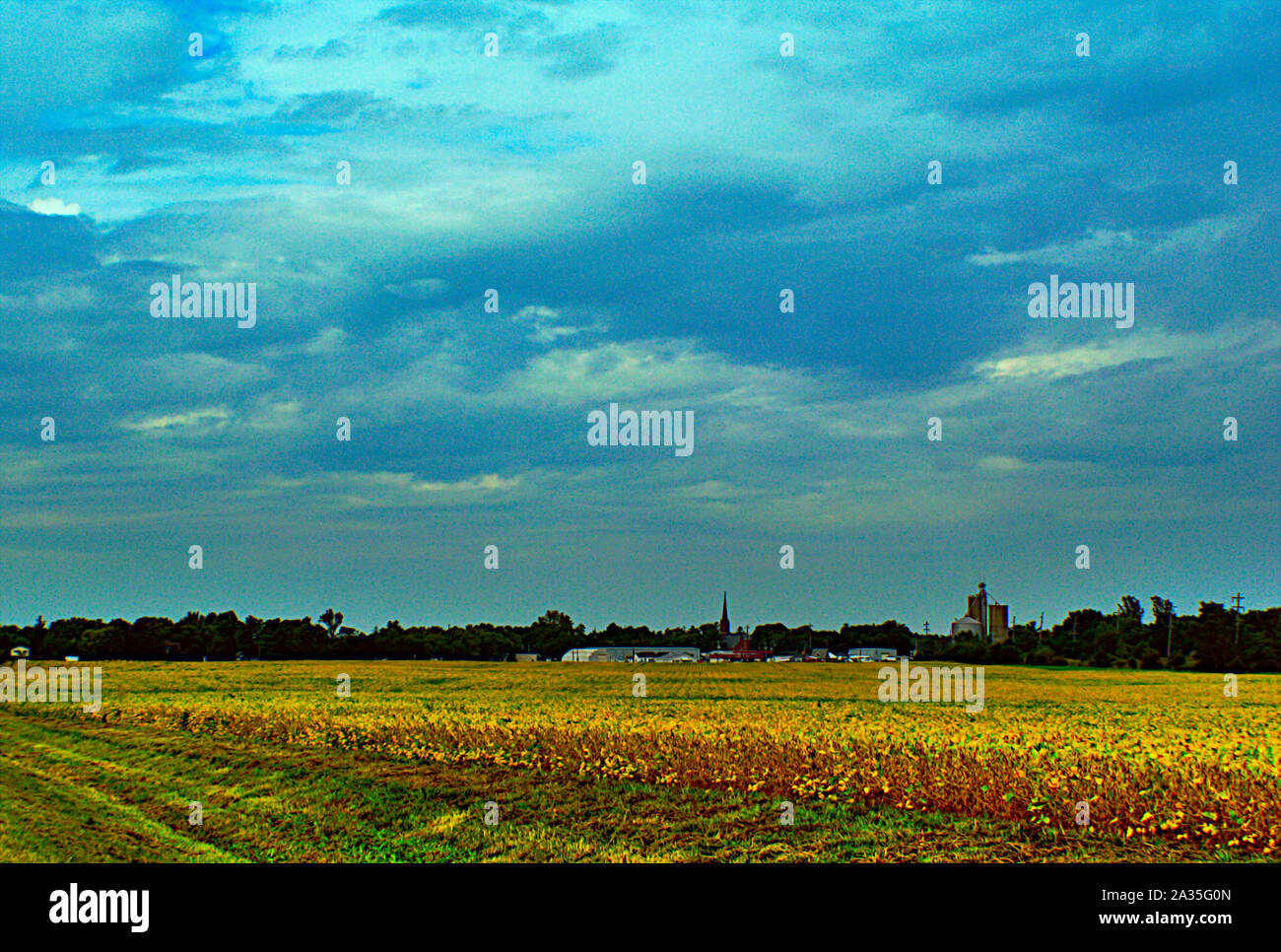 Midwest prairie land Stock Photo - Alamy