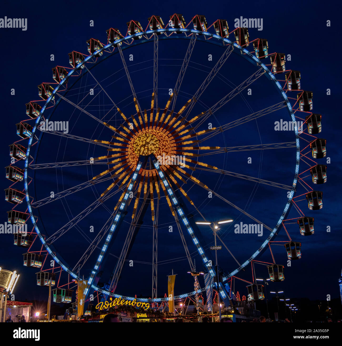 Munich, Germany - 2019, September 24: biggest ferris wheel at the ...