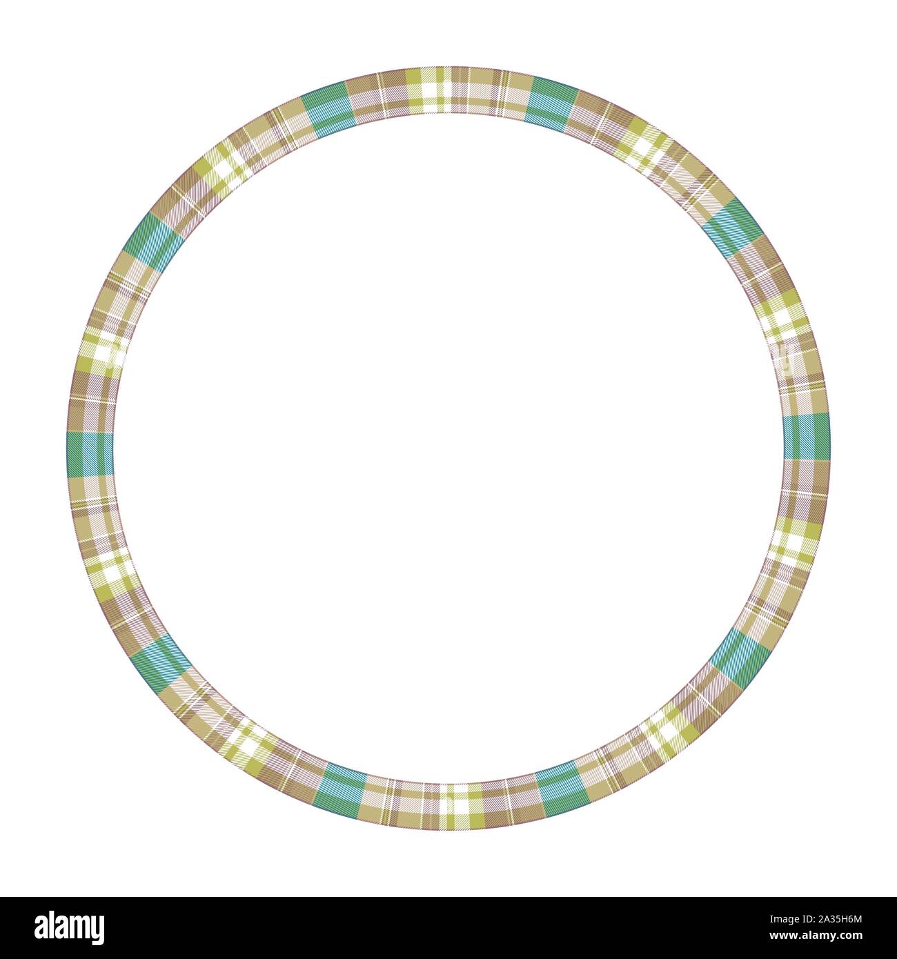 Round frame vector vintage pattern design template. Circle border ...