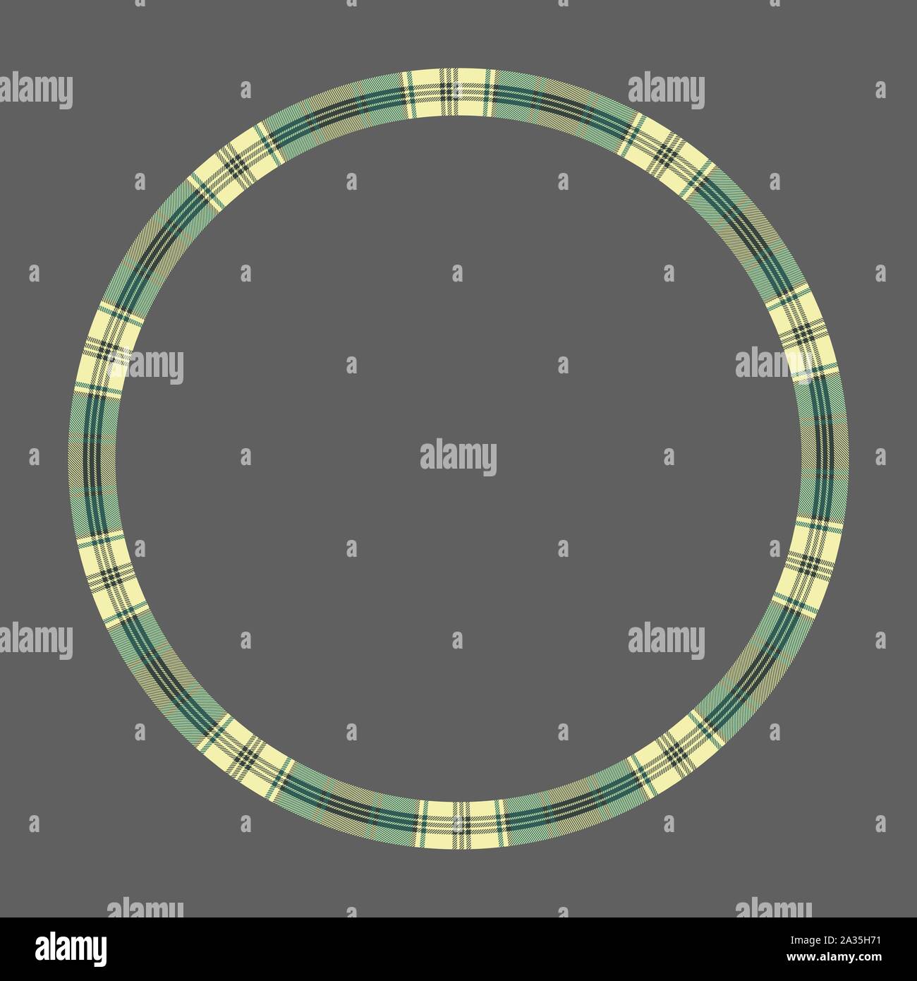 Round frame vector vintage pattern design template. Circle border ...