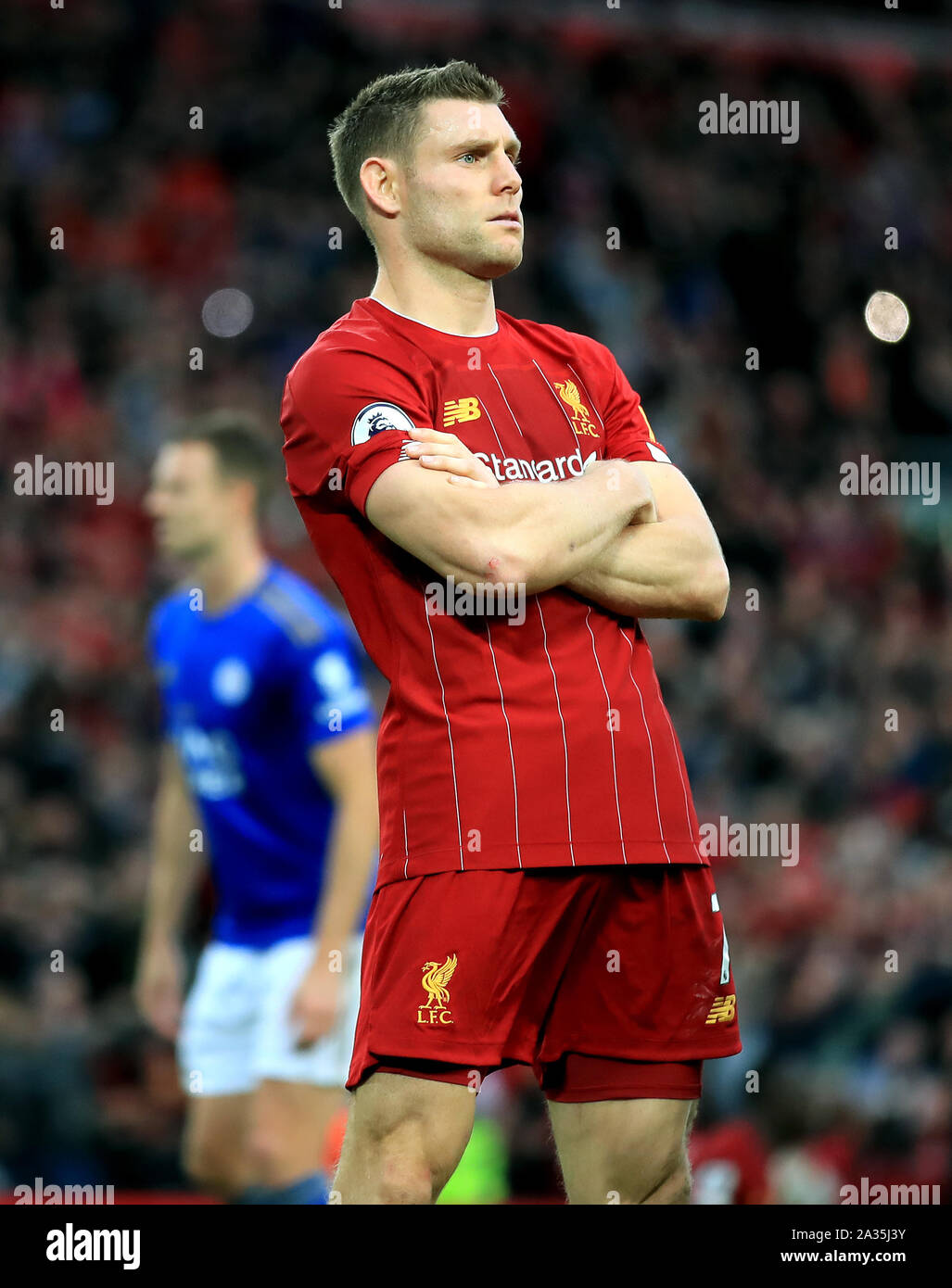 Liverpool's James Milner celebrates scoring a penalty during the ...