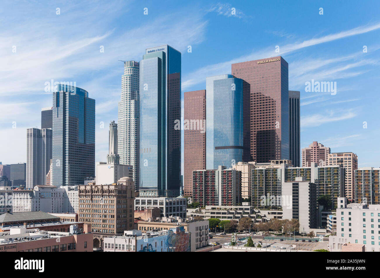 Los angeles cityscape spring hi-res stock photography and images - Alamy
