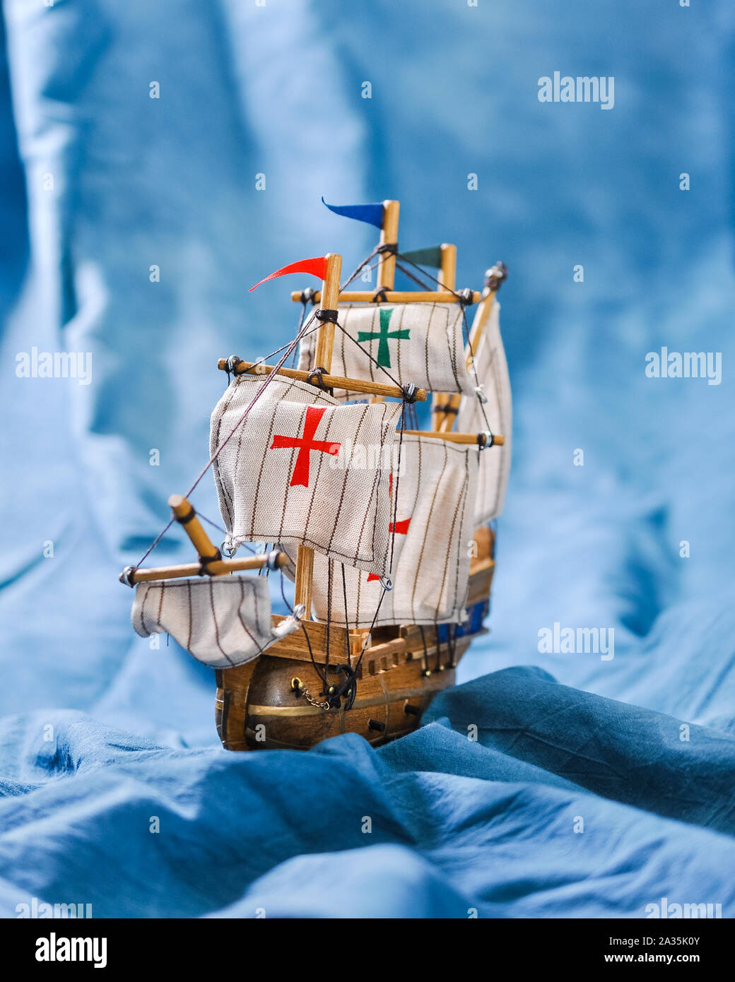 Columbus Day - Ship Conquest - Christopher Columbus Stock Photo - Alamy