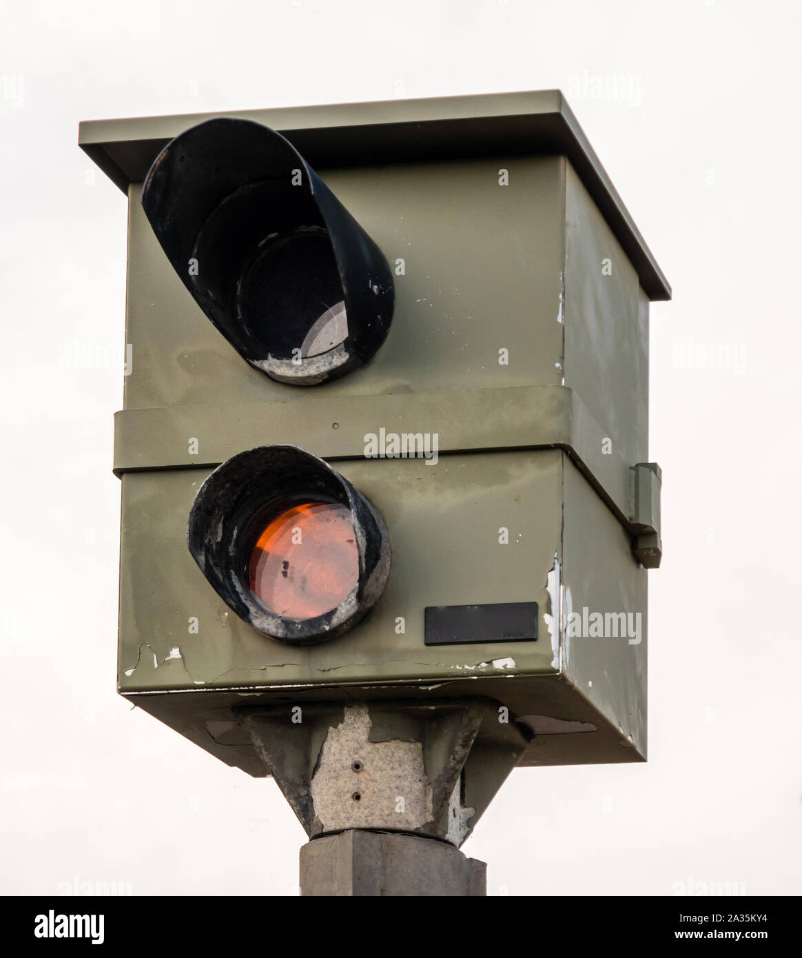 Speed camera isolated Stock Photo - Alamy