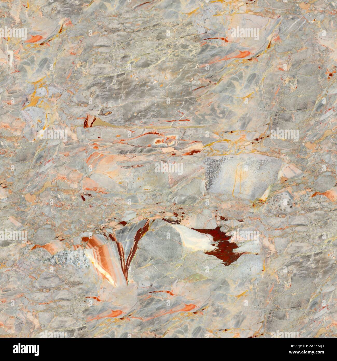 Close up of natural stone, grey marble with golden veins. Seamless ...