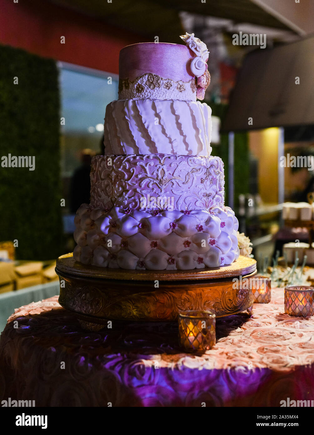 Fancy Luxurious Wedding Event Cake Stock Photo - Alamy