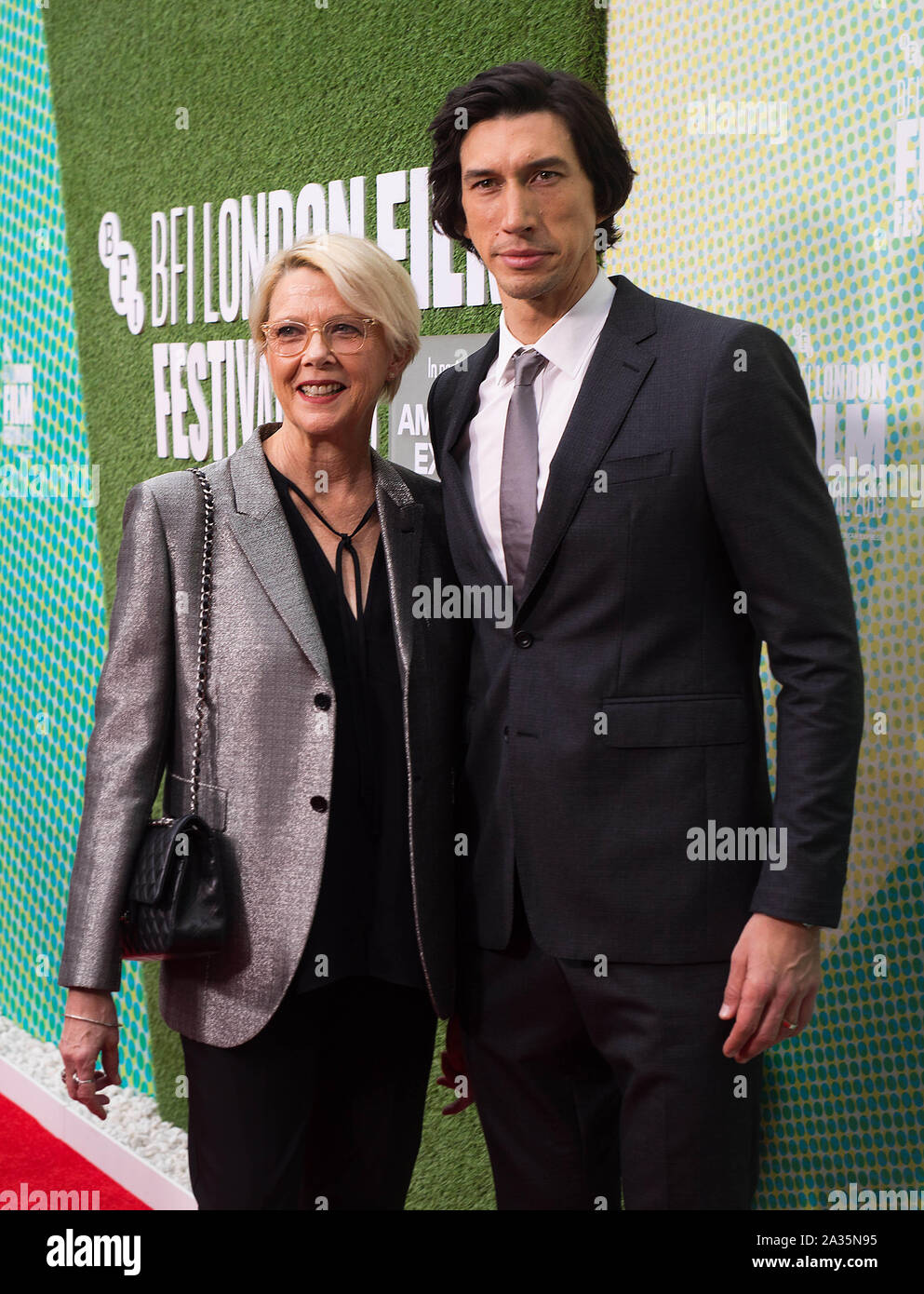 Annette Bening and Adam Driver arriving for The Report premiere, as ...