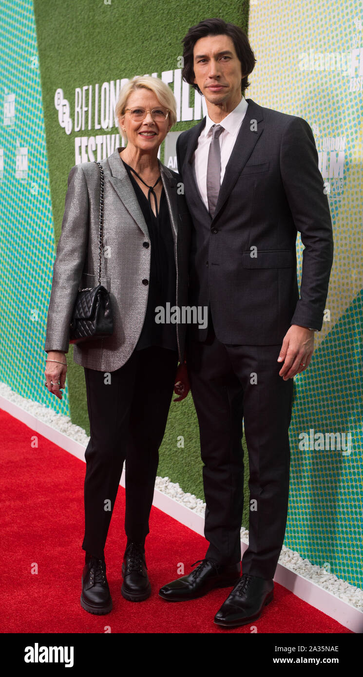 Annette Bening and Adam Driver arriving for The Report premiere, as ...