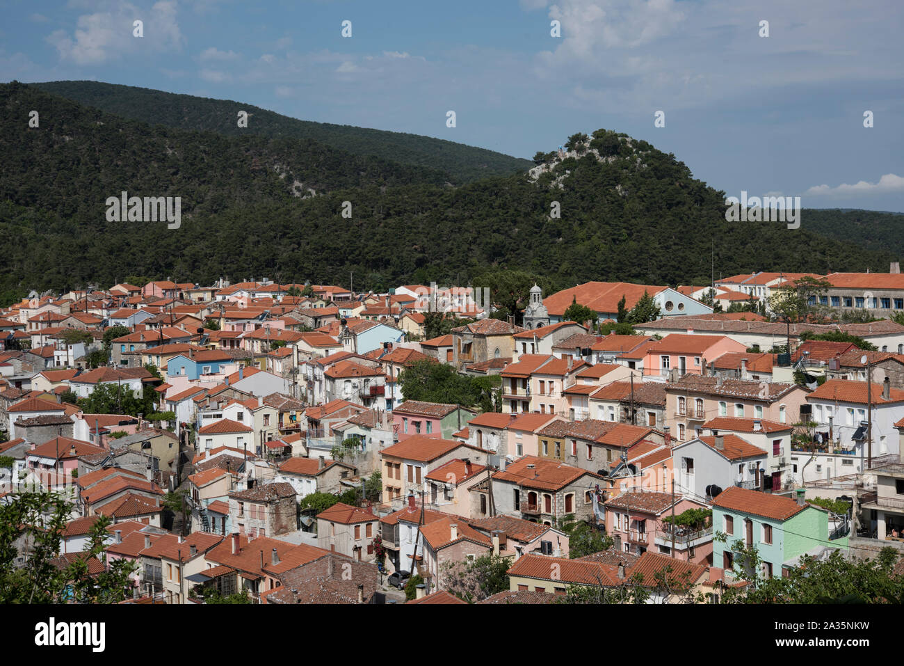 Agiasos, Mount Olympos, Lesvos, Greece Stock Photo - Alamy