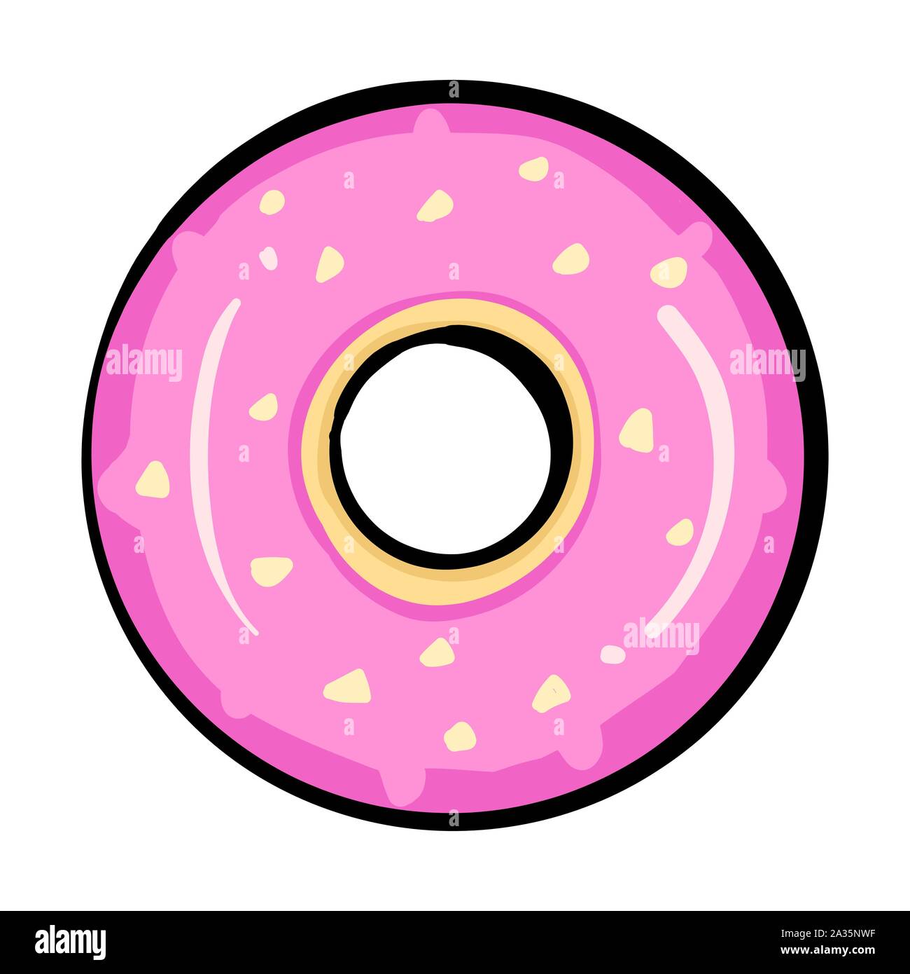 Top view chocolate round Stock Vector Images - Alamy