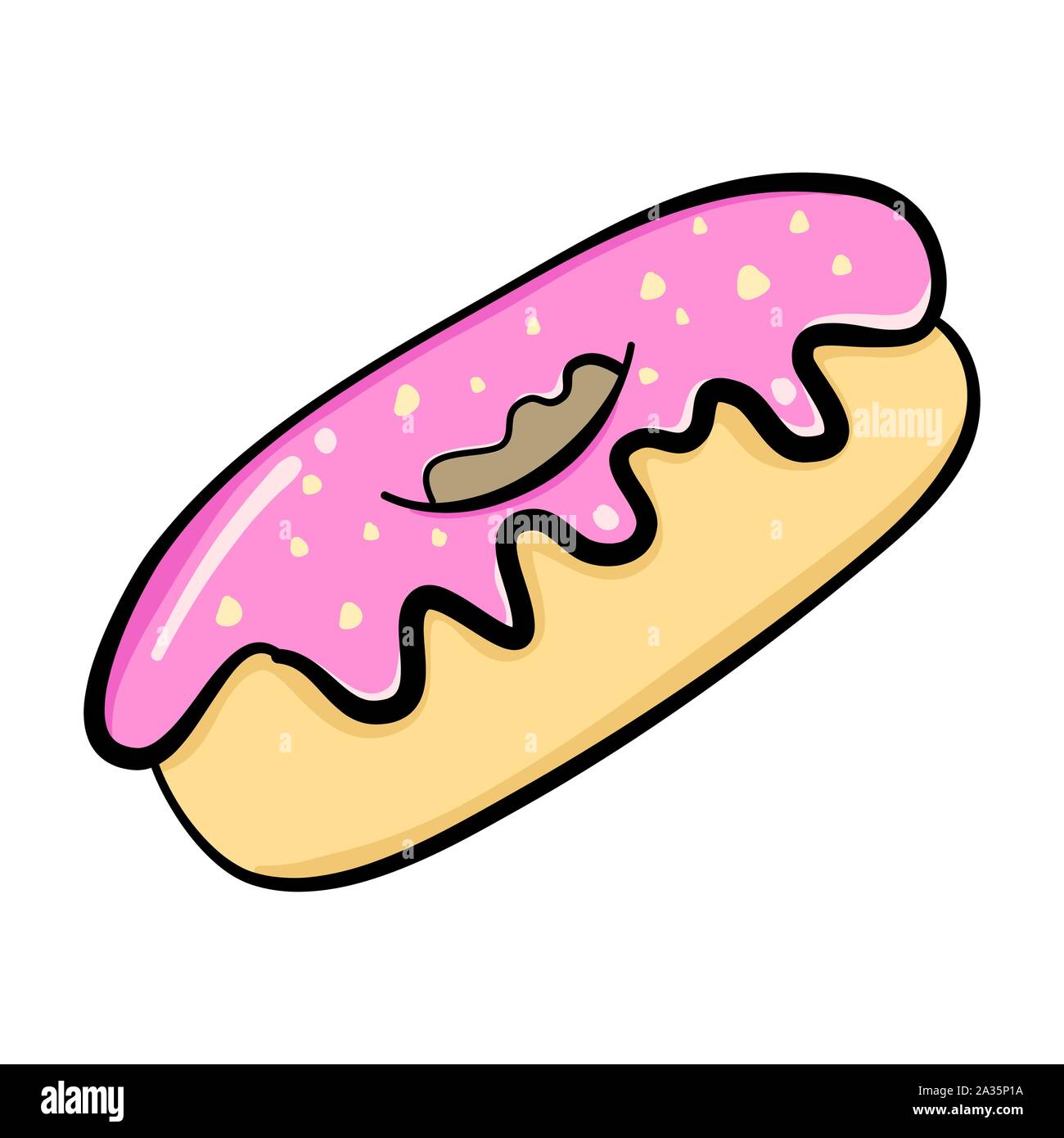 Top view chocolate round Stock Vector Images - Alamy