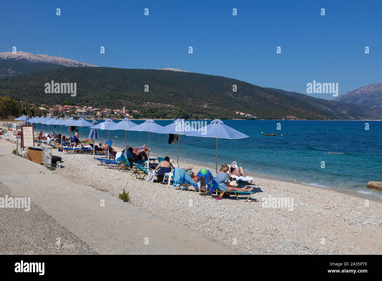 Karavomilos Beach in Kefalonia Stock Photo - Alamy