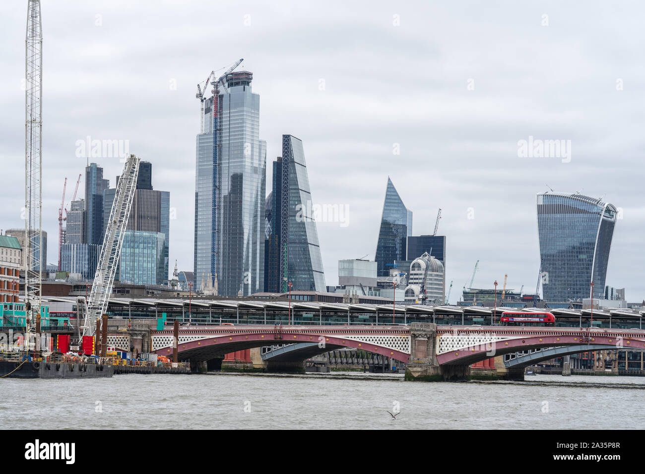 London, UK, July 28, 2019. The Millennium Bridge, officially known as ...