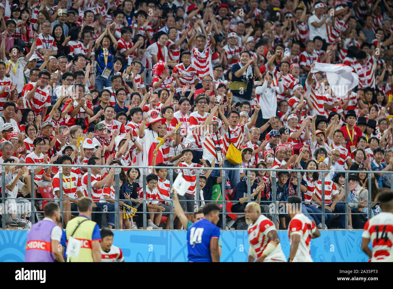 Toyota Stadium, Aichi, Japan. 05th Oct 2019. Japan fans during the 2019 ...
