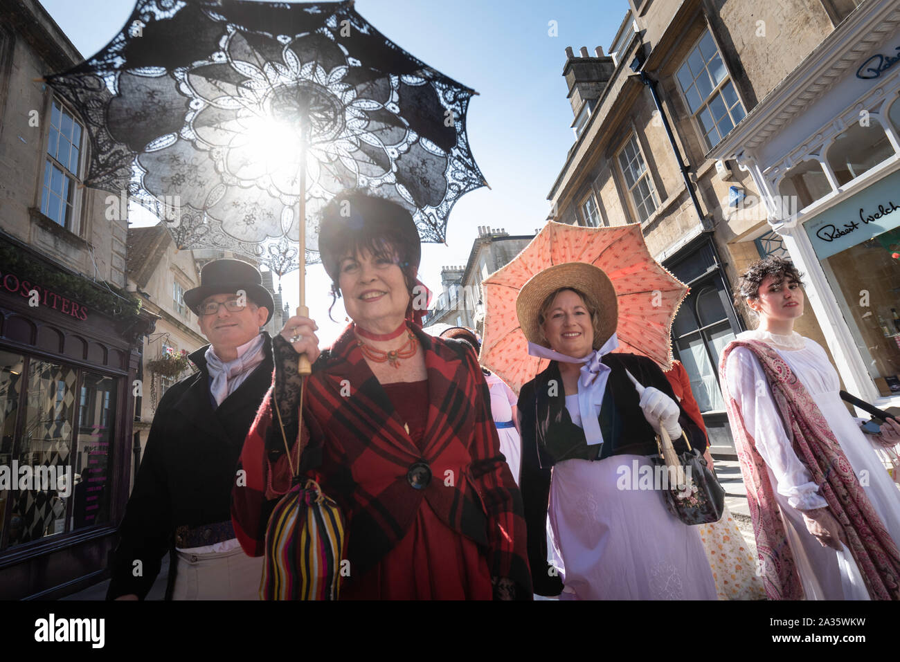 Bath, Somerset, UK. 14th September 2019. Several hundred Jane Austen ...