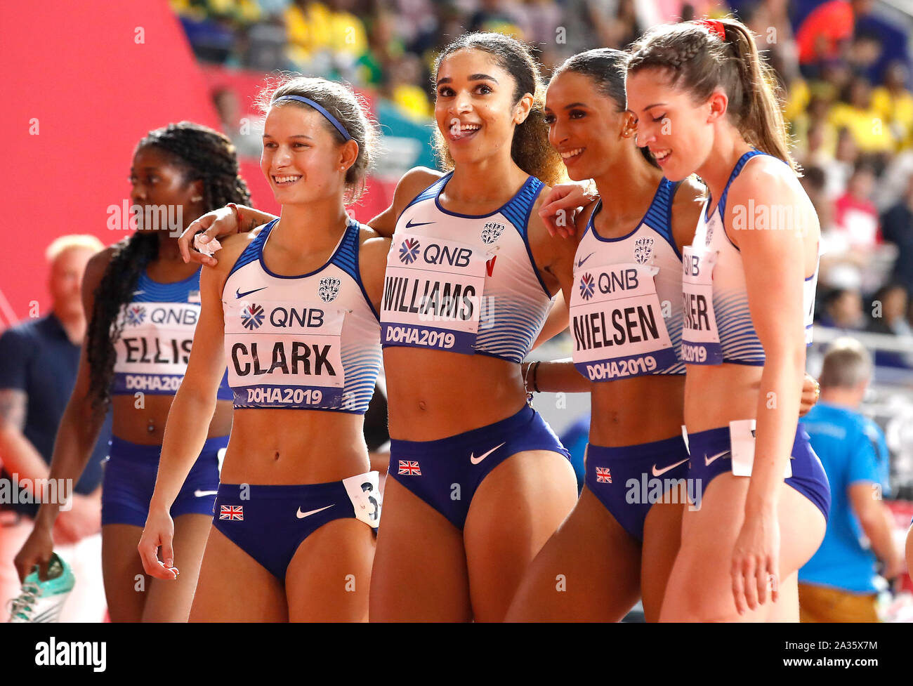 Great Britain's Zoey Clark, Jodie Williams, Laviai Nielsen and Jessica ... Great Britain's Zoey Clark, Jodie Williams, Laviai Nielsen and Jessica ...