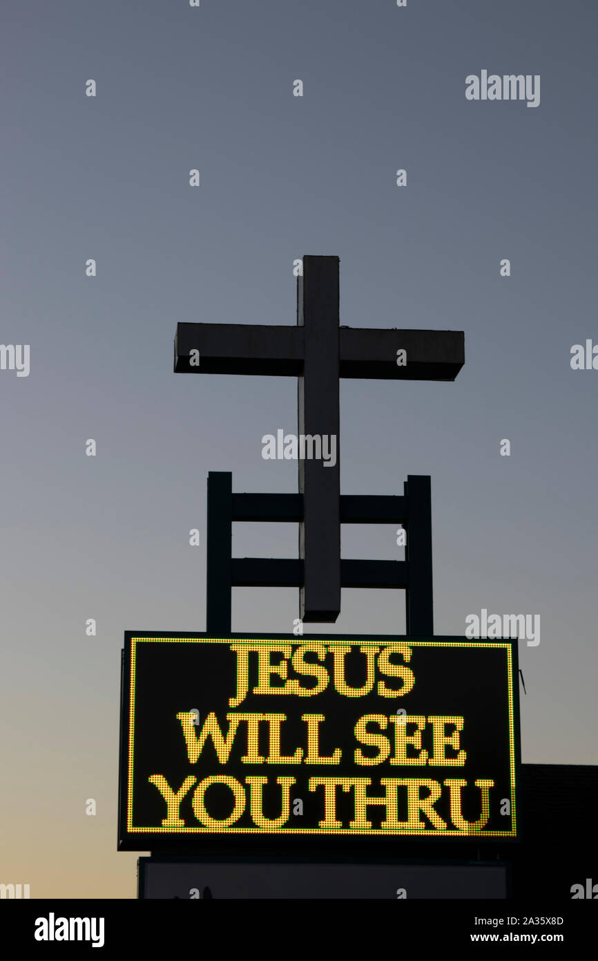 Christian sign hi-res stock photography and images - Alamy