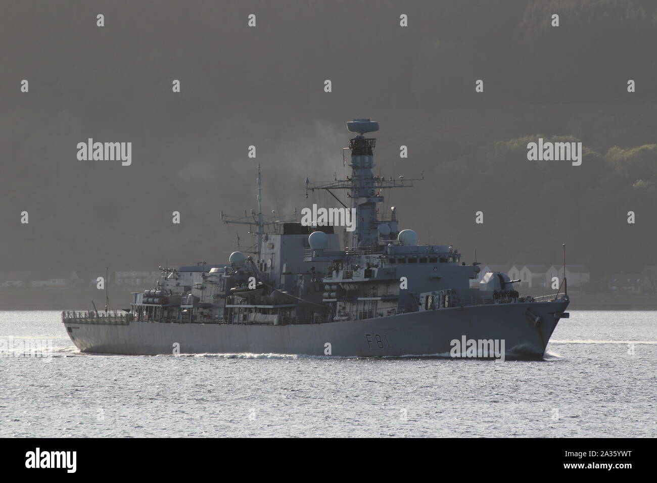 HMS Sutherland (F81), a Type 23 frigate operated by the Royal Navy ...