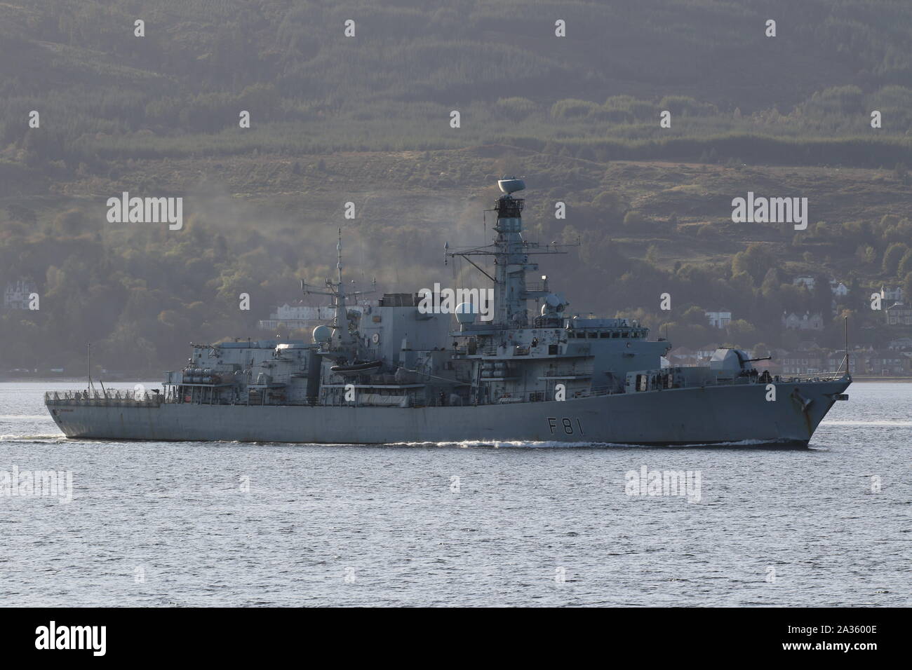 HMS Sutherland (F81), a Type 23 frigate operated by the Royal Navy ...