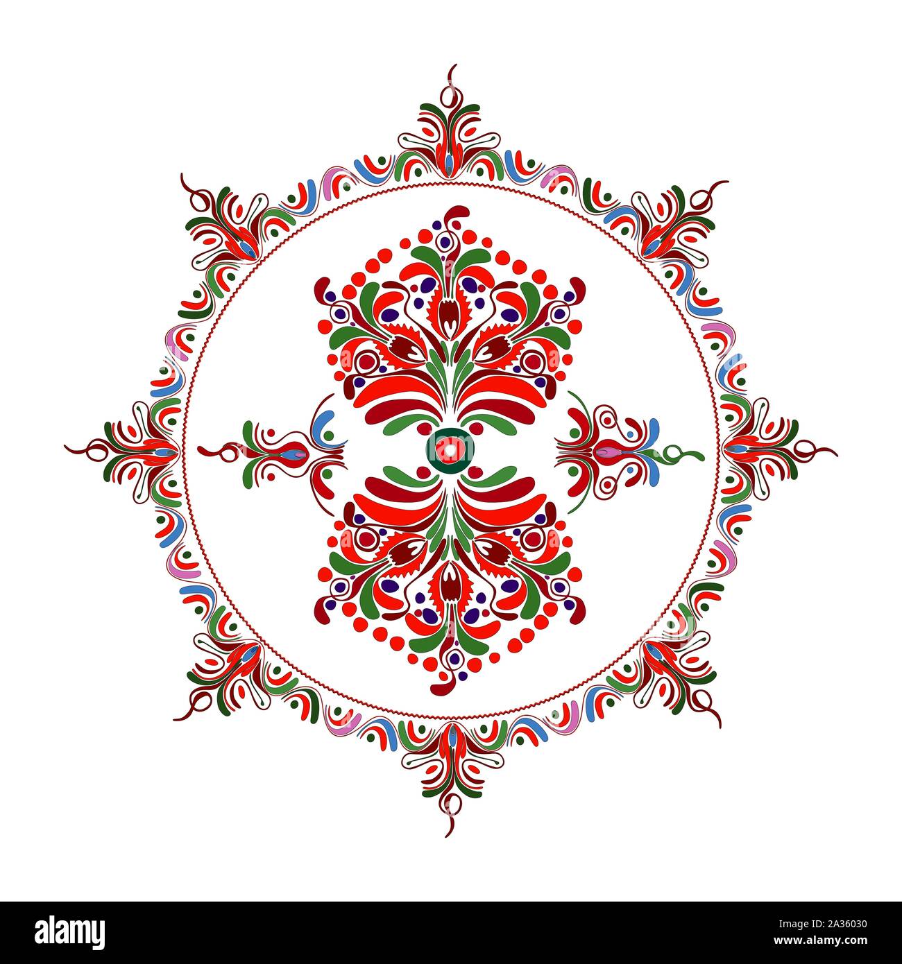 Hungarian folk motif, vector illustration Stock Vector Image & Art - Alamy