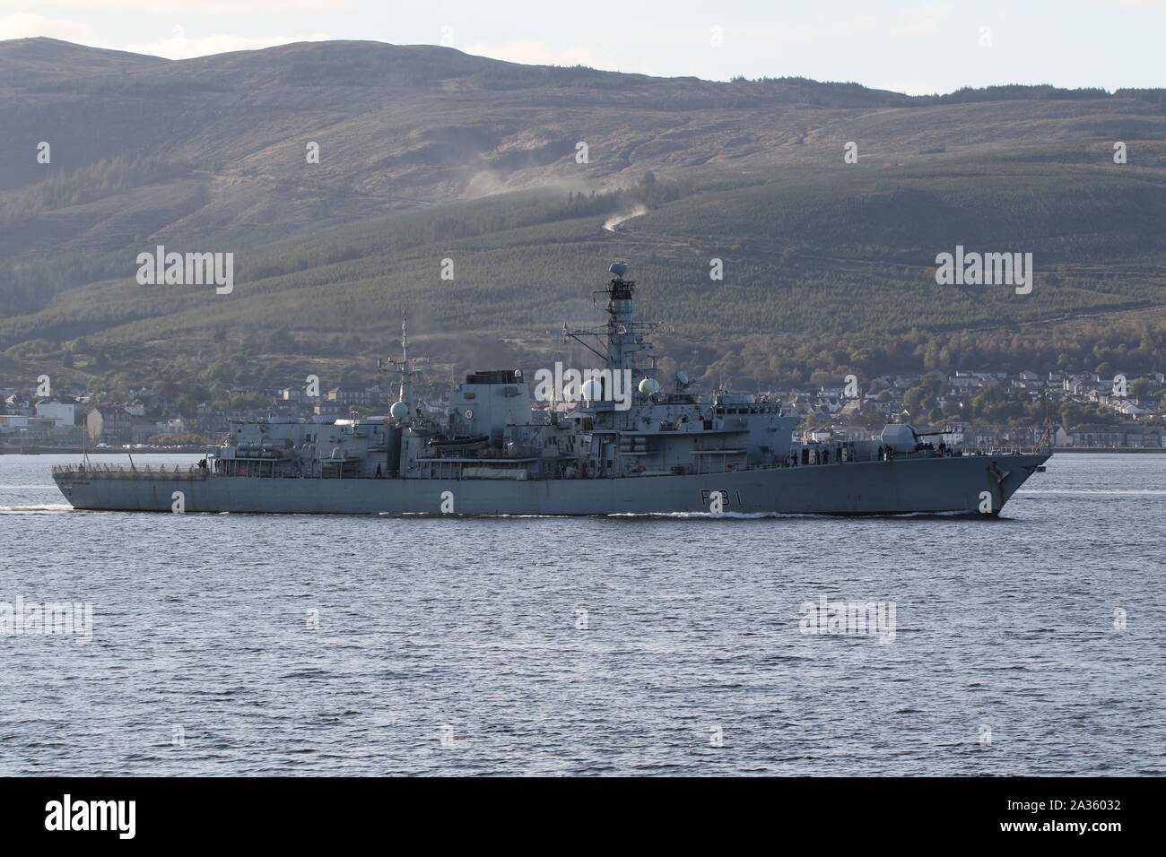 HMS Sutherland (F81), a Type 23 frigate operated by the Royal Navy ...