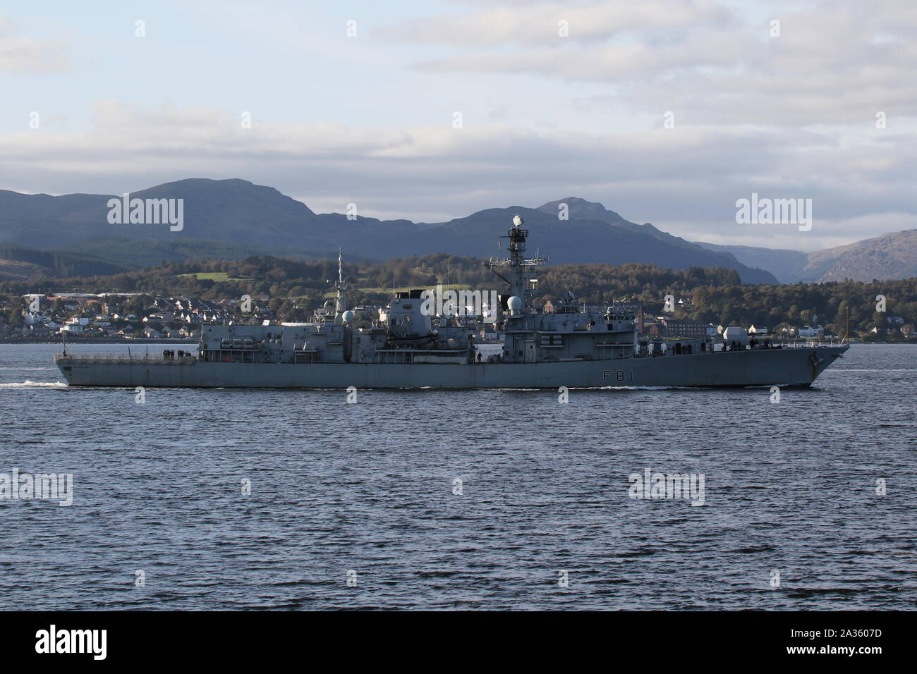 HMS Sutherland (F81), a Type 23 frigate operated by the Royal Navy ...