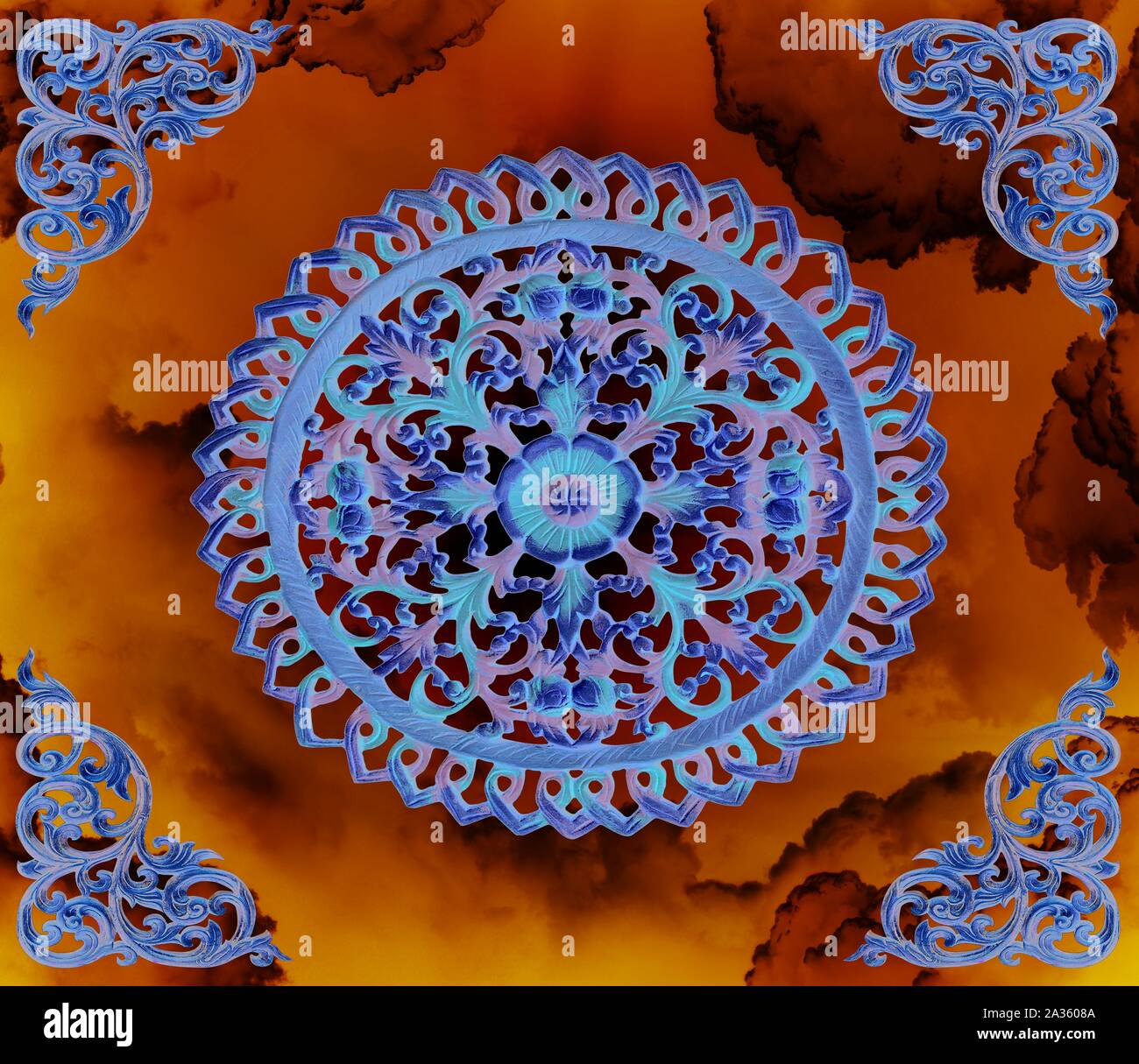 European Ceiling Wallpaper European 3D sky ceiling ceiling wallpaper ...