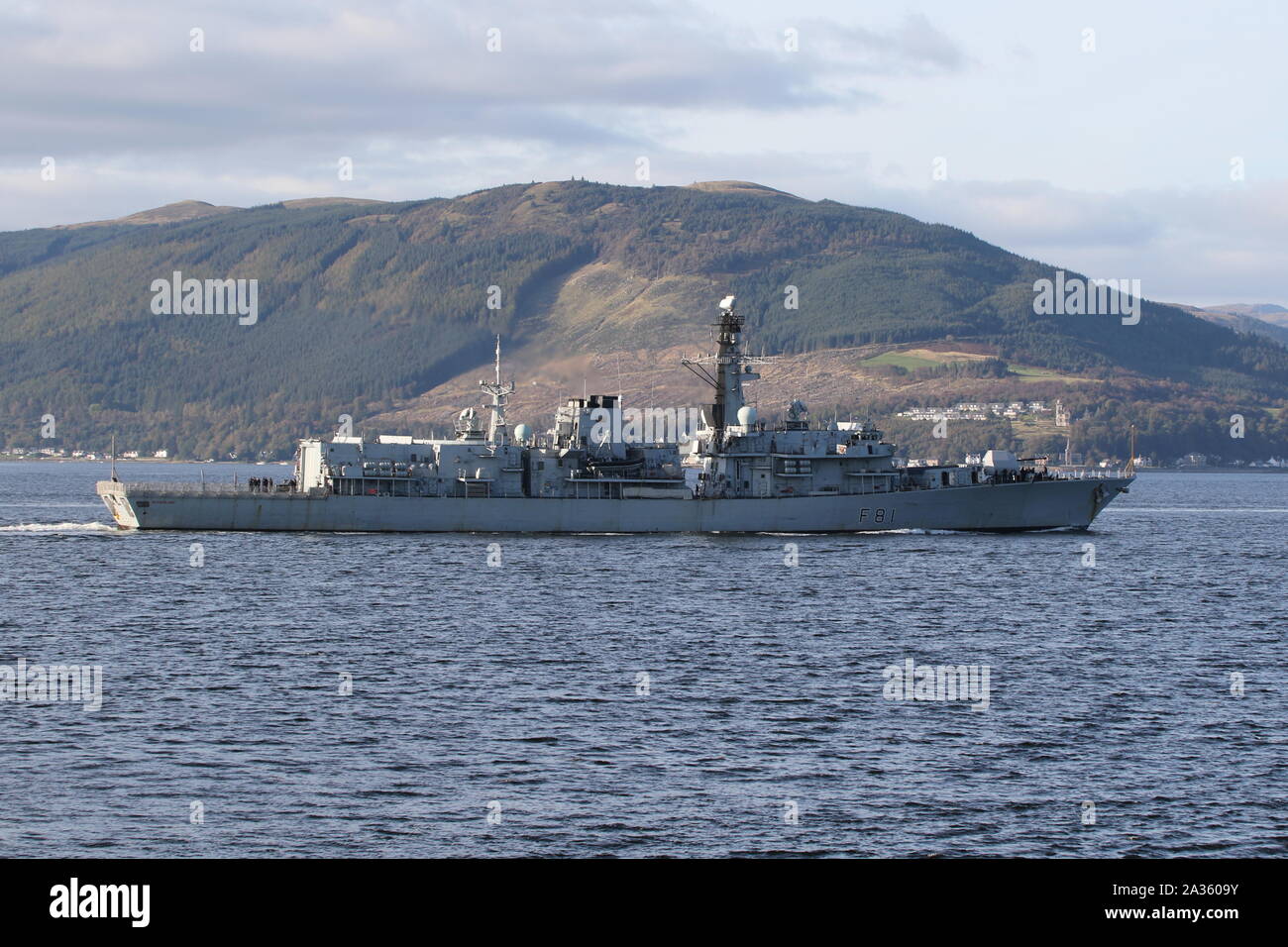 HMS Sutherland (F81), a Type 23 frigate operated by the Royal Navy ...
