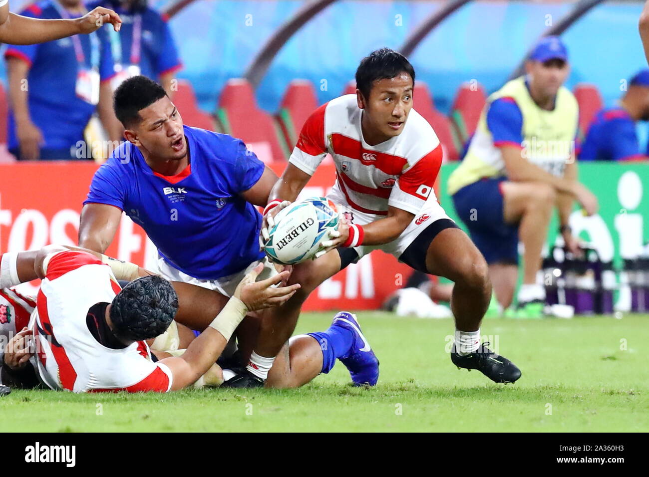 Toyota stadium, Aichi, Japan. 5th Oct, 2019. Yutaka Nagare (JPN) Rugby ...
