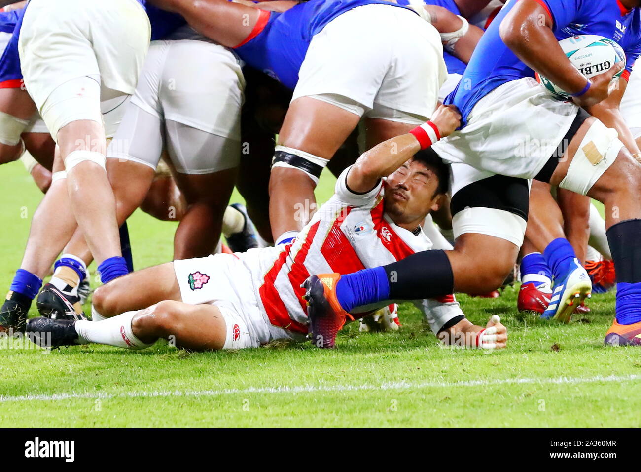 Toyota stadium, Aichi, Japan. 5th Oct, 2019. Fumiaki Tanaka (JPN) Rugby ...