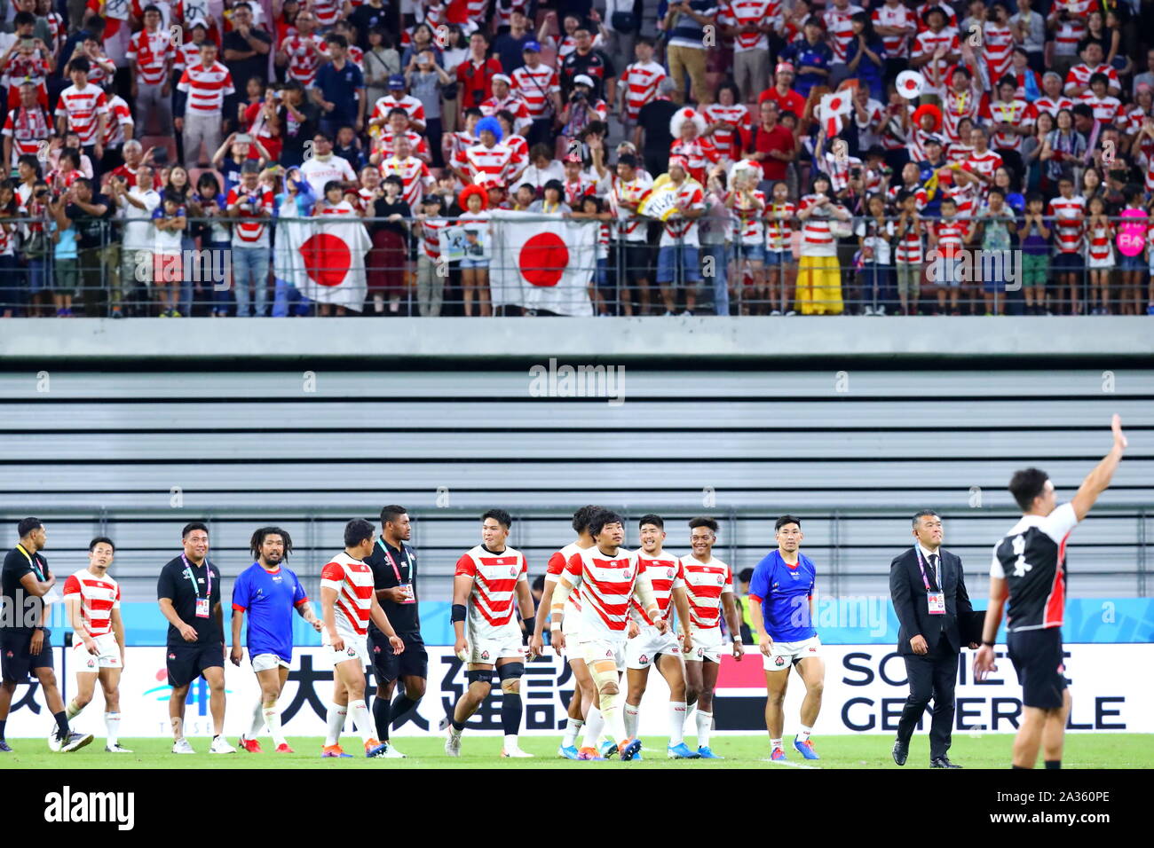Toyota stadium, Aichi, Japan. 5th Oct, 2019. Japan team group (JPN ...
