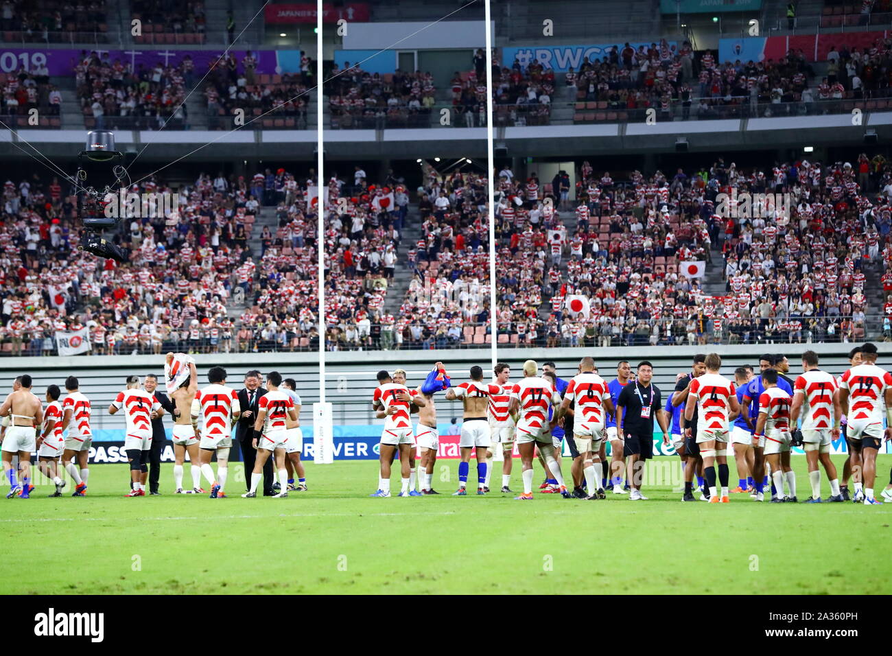 Toyota stadium, Aichi, Japan. 5th Oct, 2019. Japan team group (JPN ...