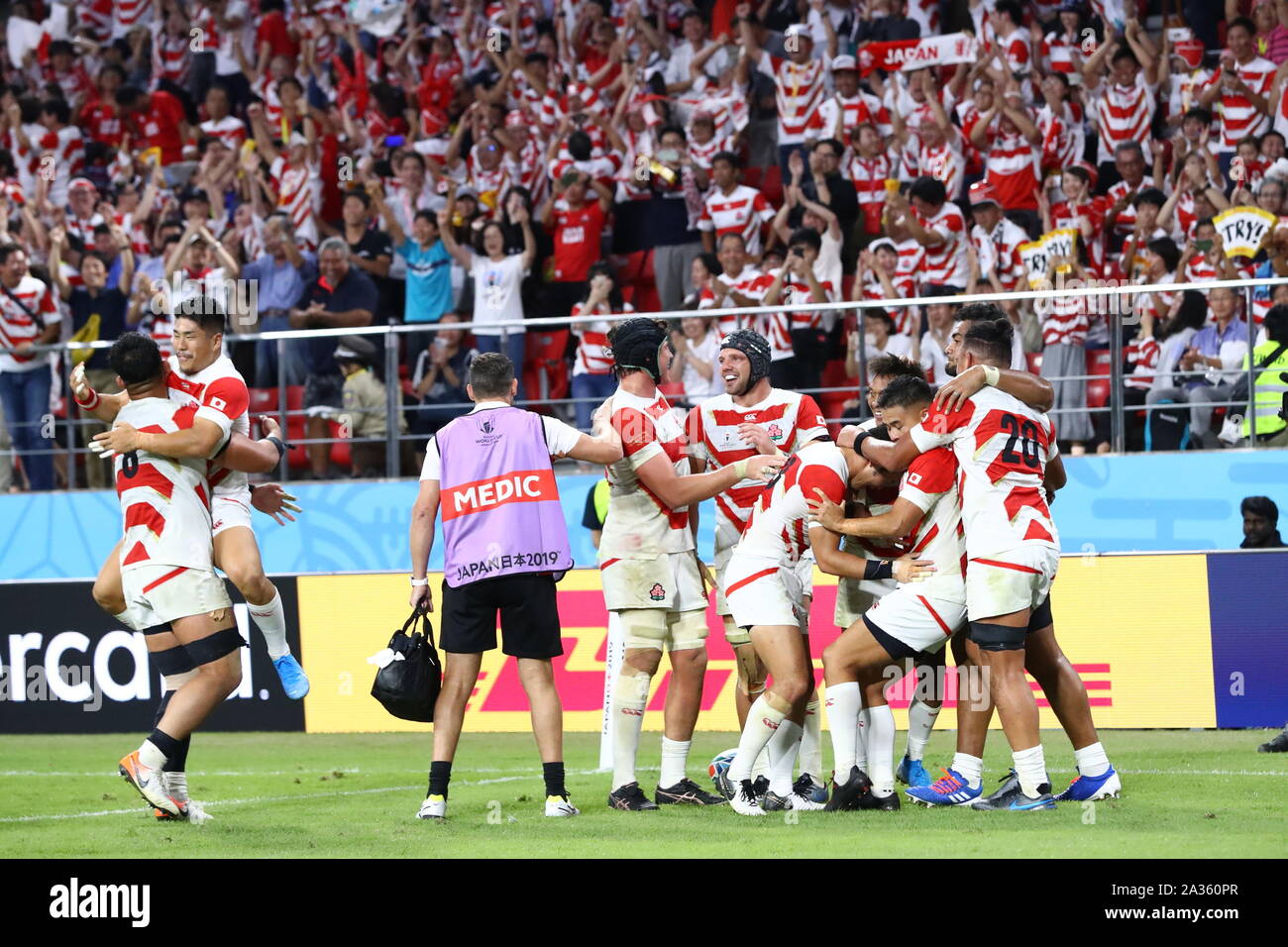 Toyota stadium, Aichi, Japan. 5th Oct, 2019. Japan team group (JPN ...