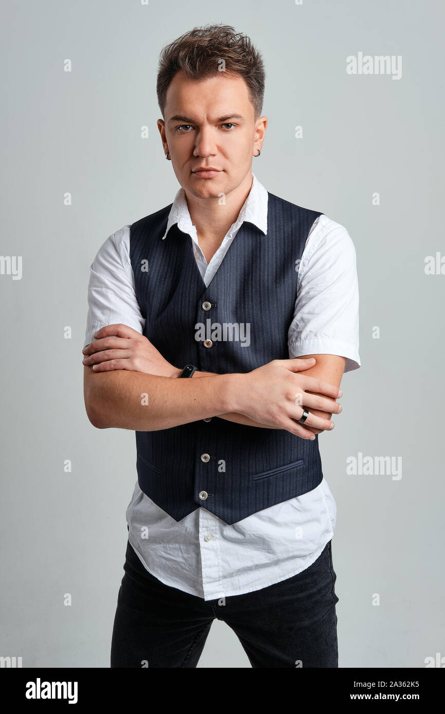 Serious face singer hi-res stock photography and images - Alamy