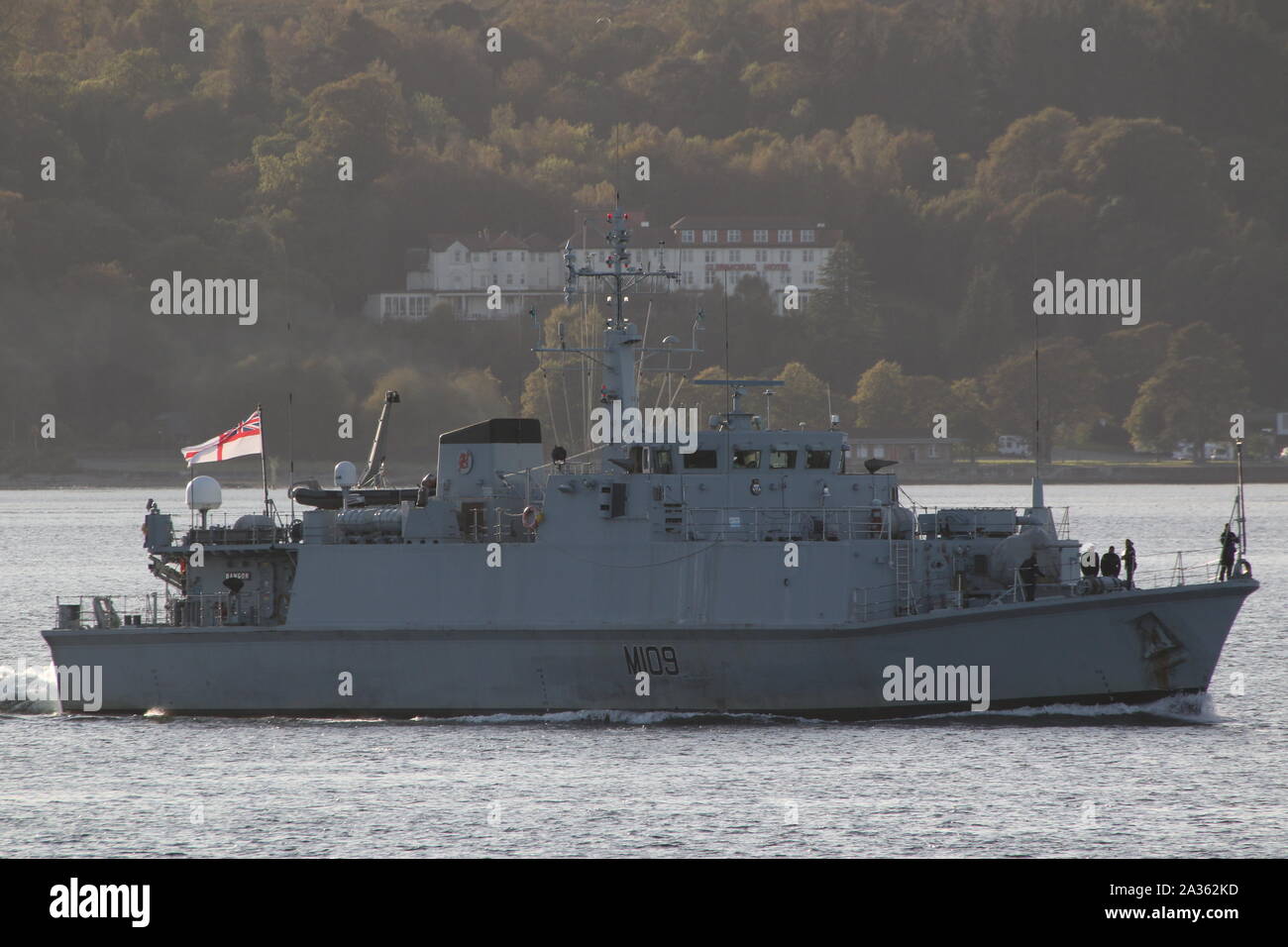 HMS Bangor (M109), a Sandown-class minehunter operated by the Royal ...