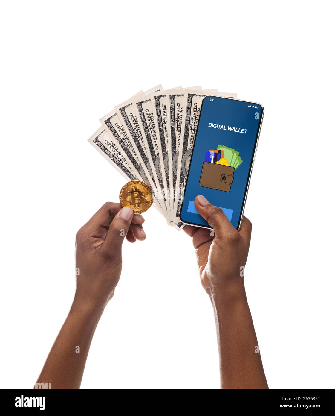 African hand holding money isolated hi-res stock photography and images ...