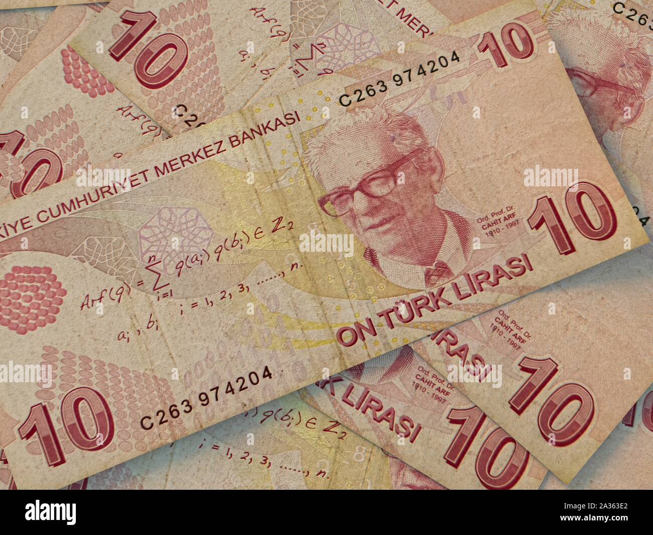 TRY. Turkish currency. Money of Turkey business background. Turkish ...