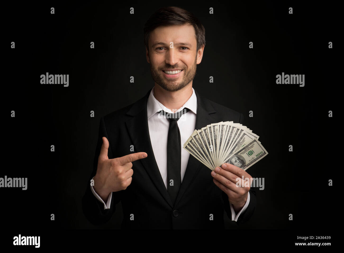 Hand finger pointing money hi-res stock photography and images - Alamy