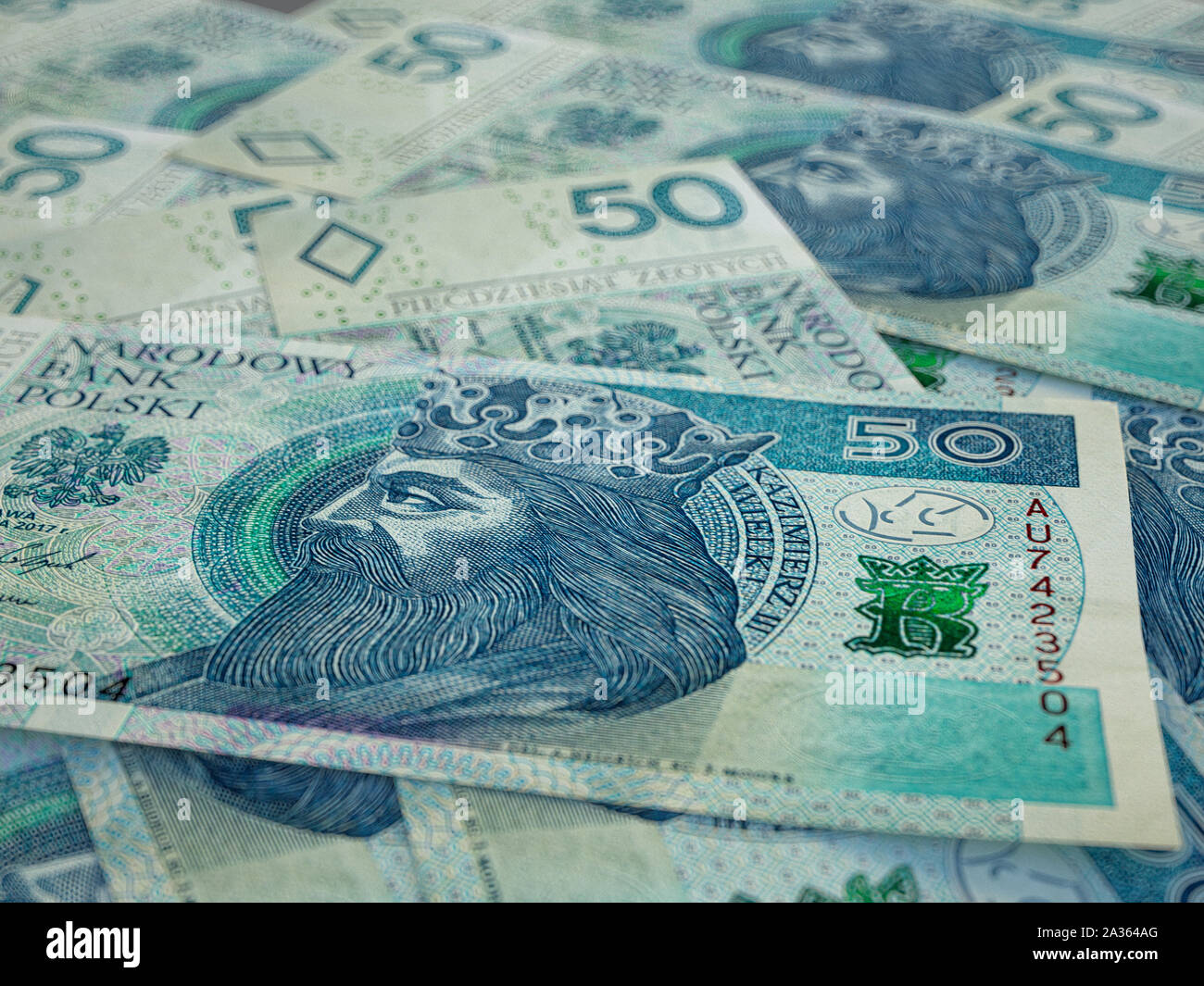 Currency of Poland. Business background. Warsaw. PLN. Polish zloty ...