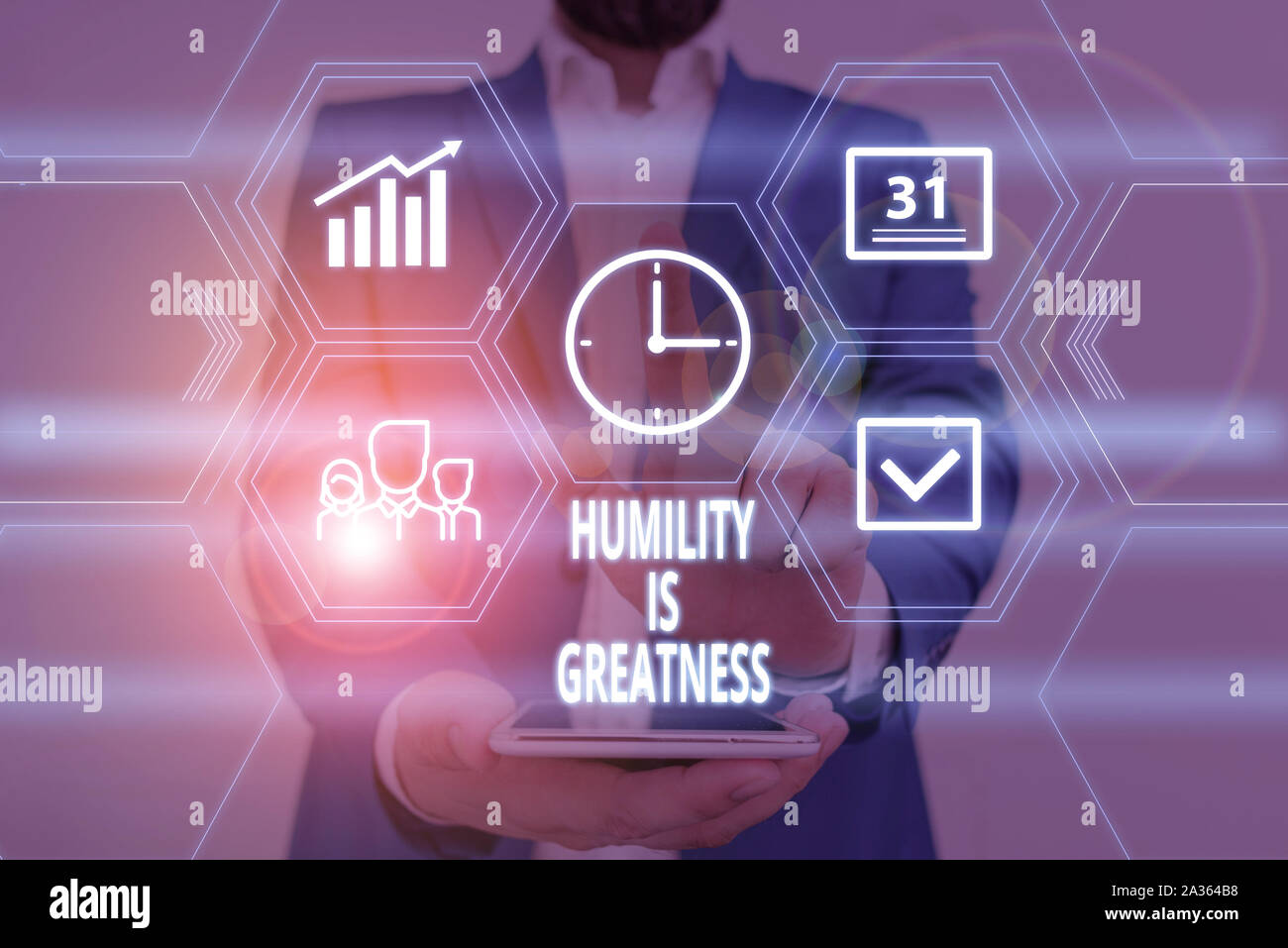 Text sign showing Humility Is Greatness. Business photo showcasing ...